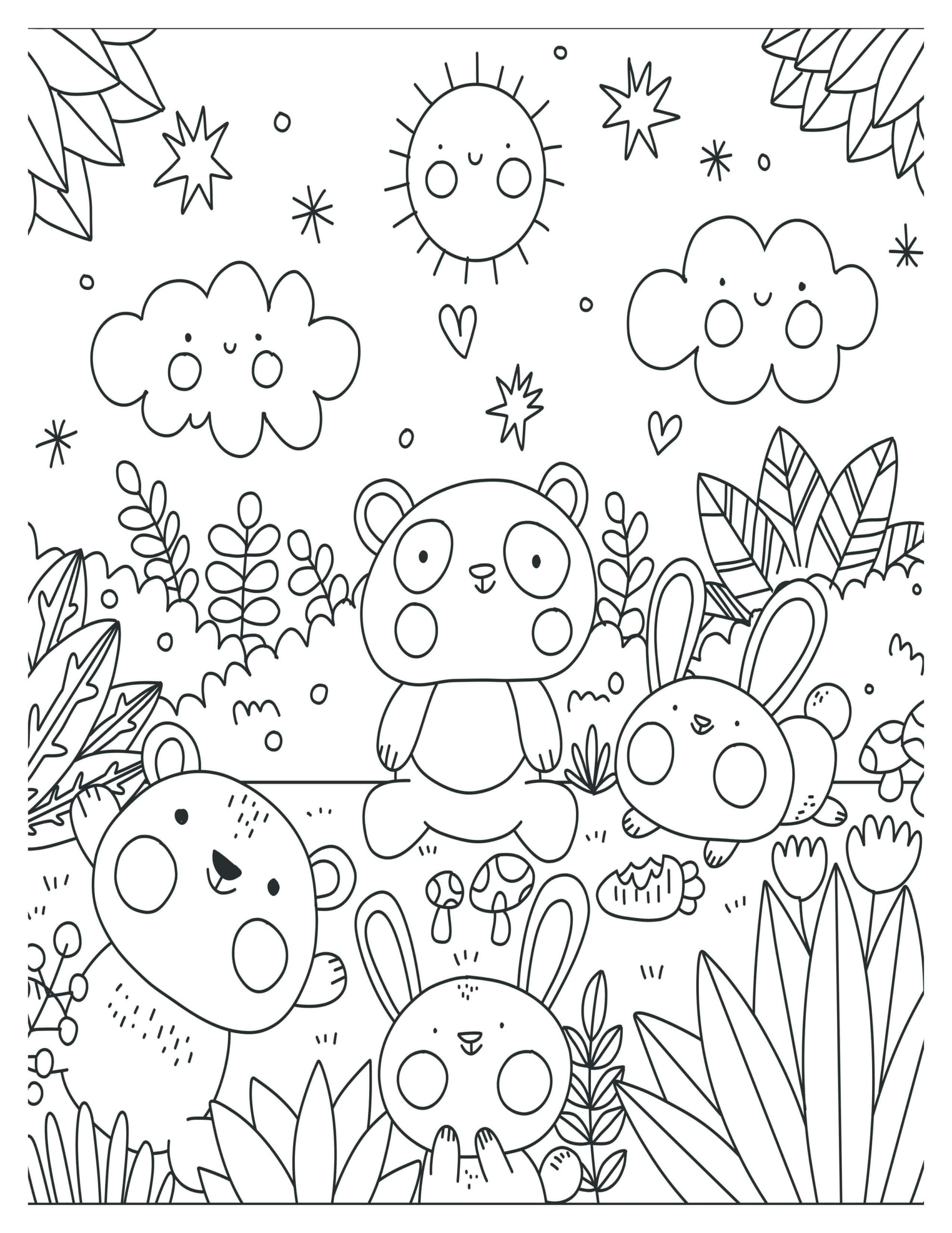 Kawaii Coloring Pages(Cute and Adorable Designs for Endless Joy)