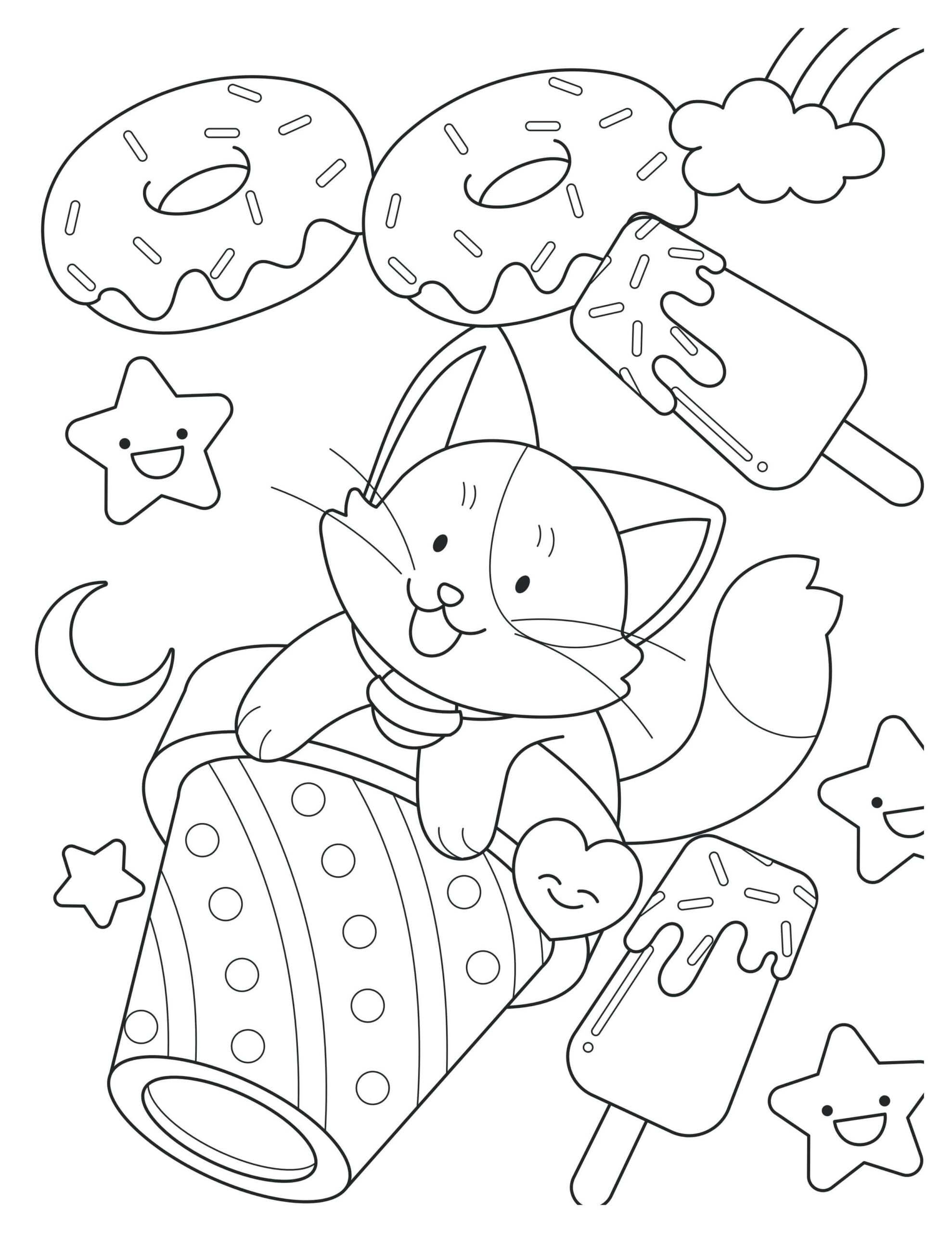 Kawaii Coloring Pages(Cute and Adorable Designs for Endless Joy)