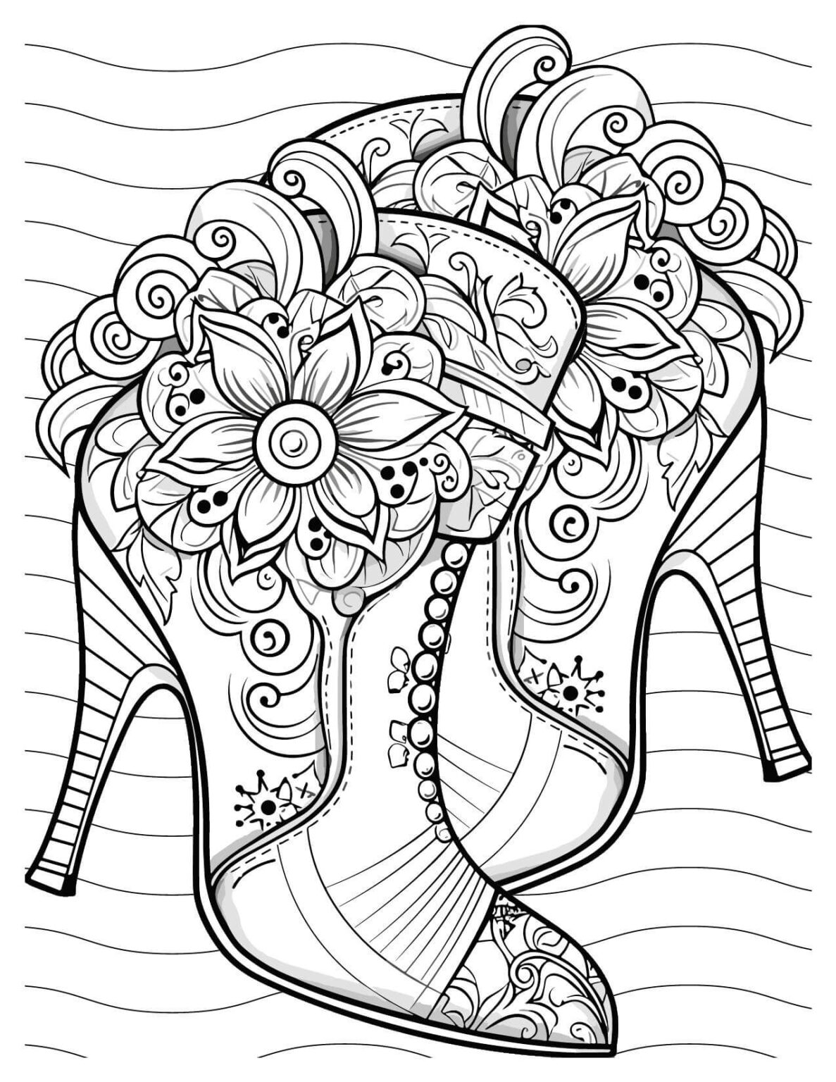 Shoe Coloring Pages | Engaging Activities for All Ages