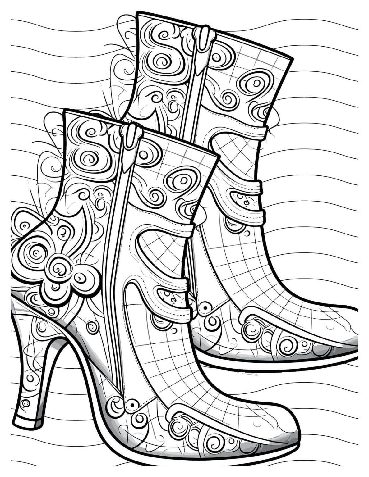 Shoe Coloring Pages | Engaging Activities for All Ages