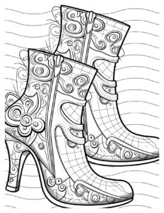 Shoe Coloring Pages | Engaging Activities for All Ages