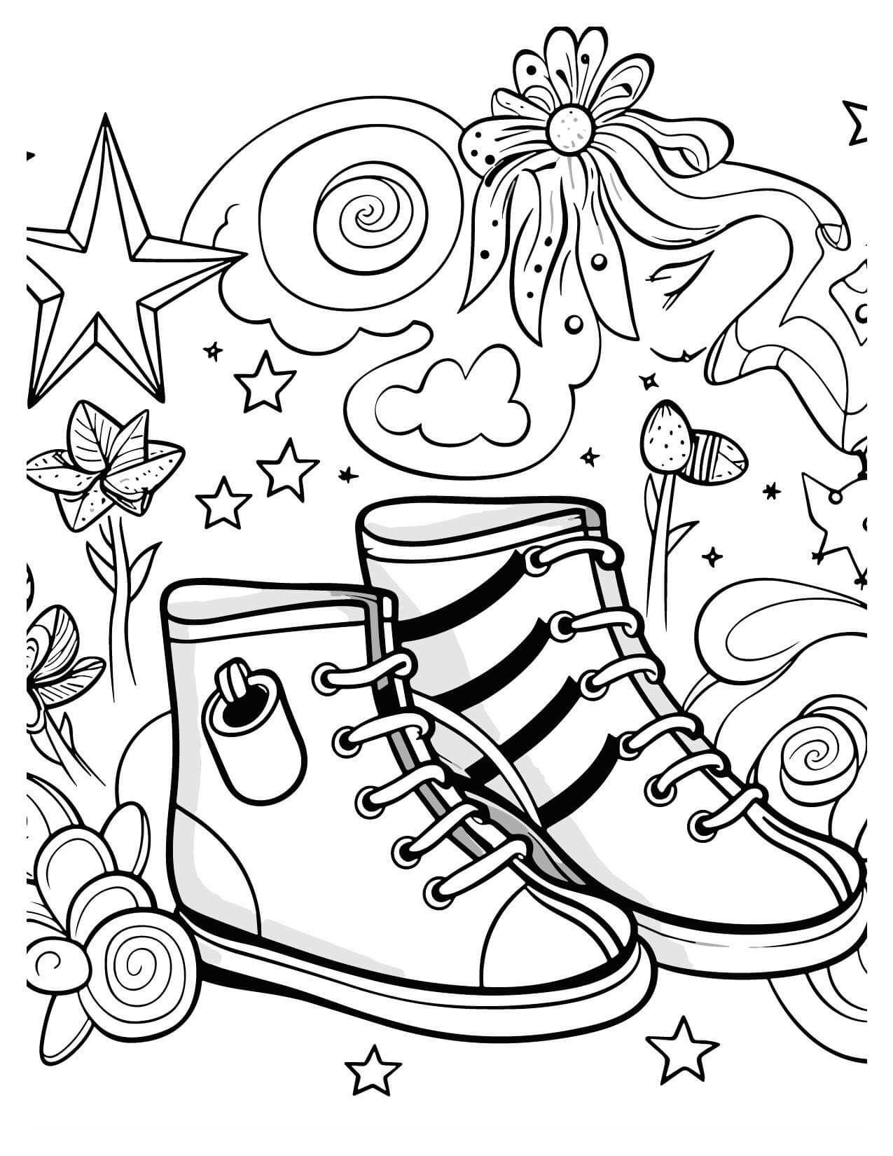 Shoe Coloring Pages | Engaging Activities for All Ages