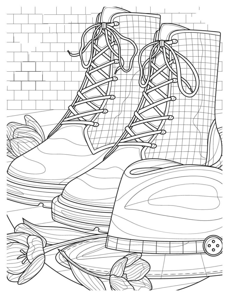Shoe Coloring Pages | Engaging Activities for All Ages