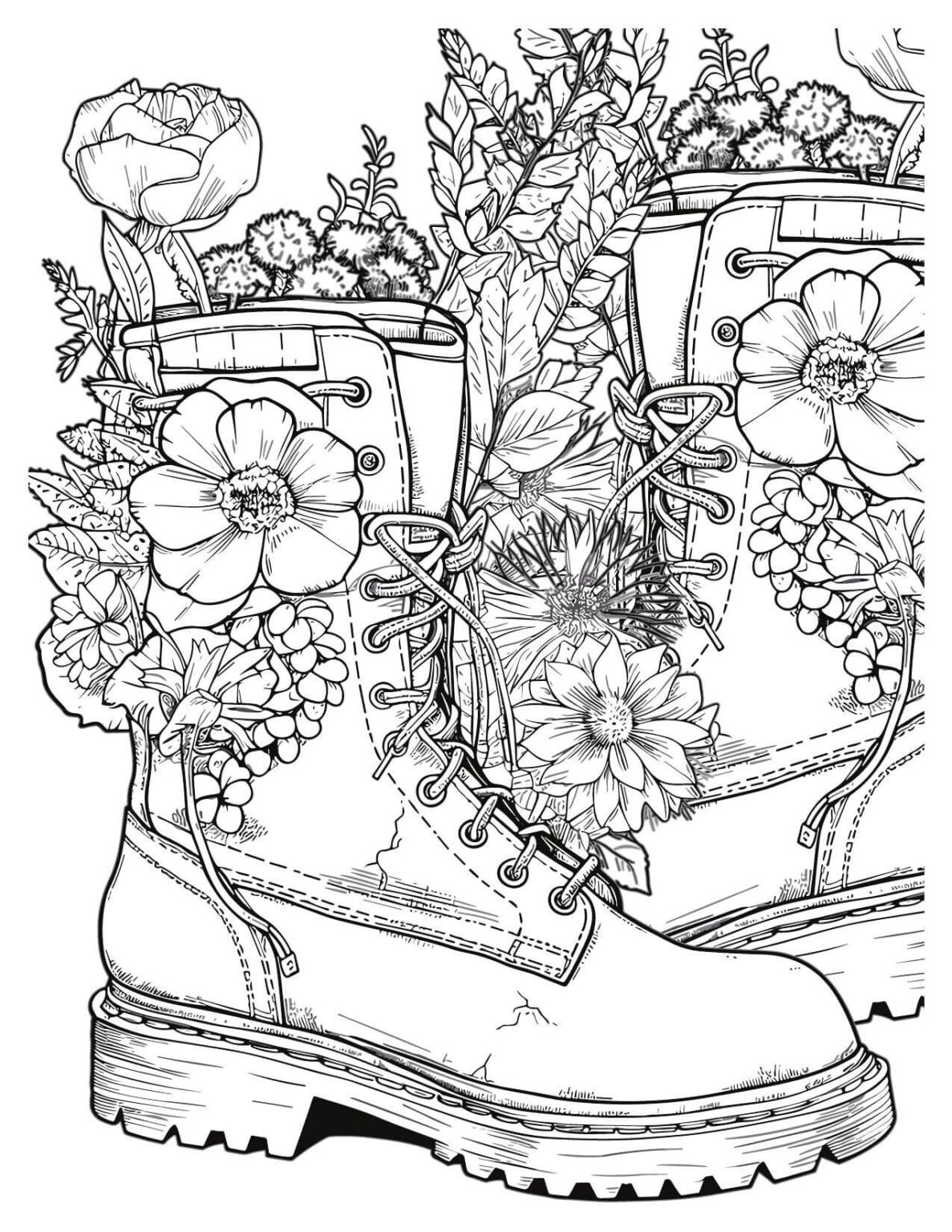 Shoe Coloring Pages | Engaging Activities for All Ages