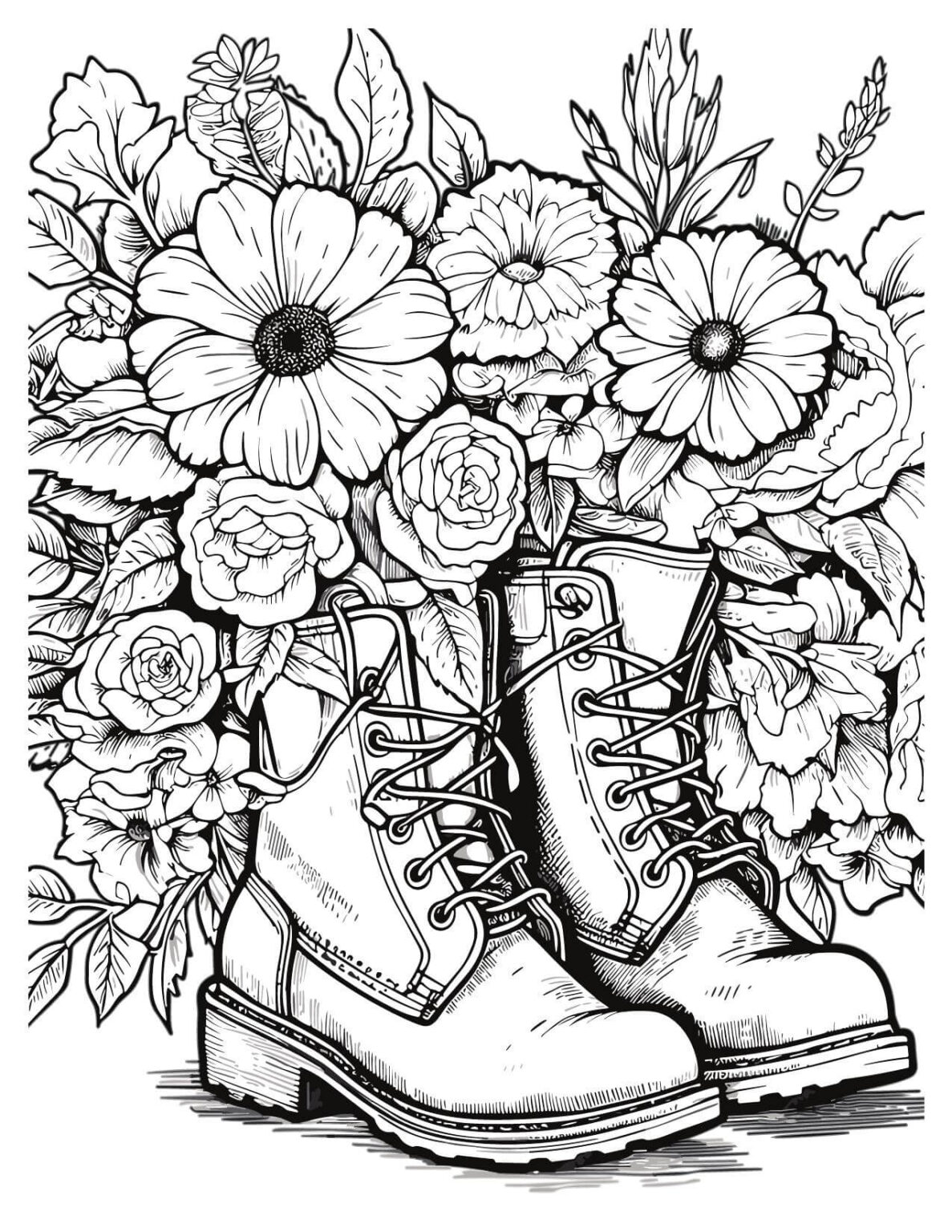 Shoe Coloring Pages | Engaging Activities for All Ages