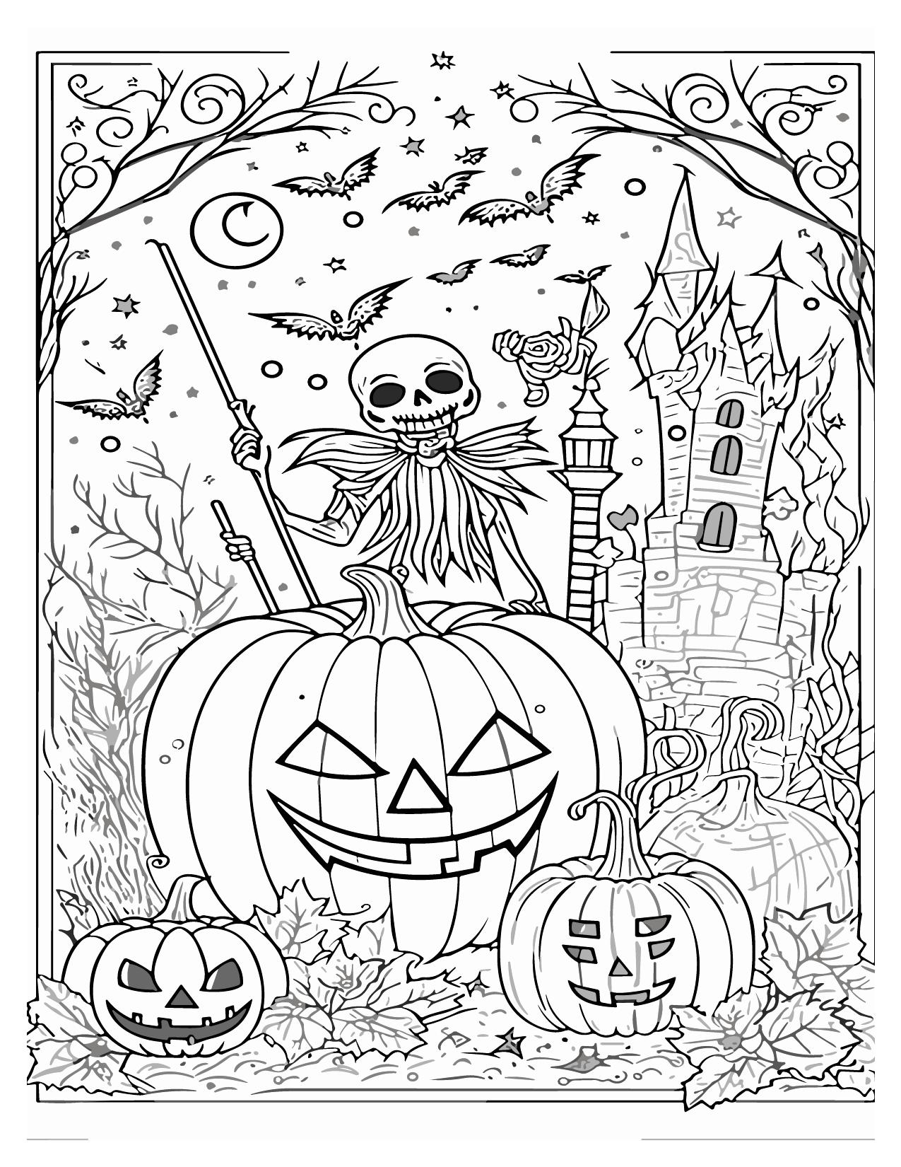 Halloween Coloring Pages | Get Creepy Creativity