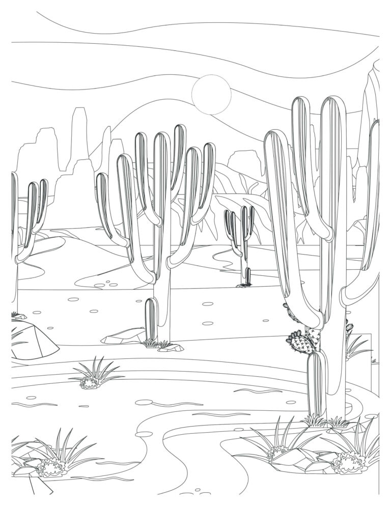 Sunset Coloring Pages For A Tranquil Escape