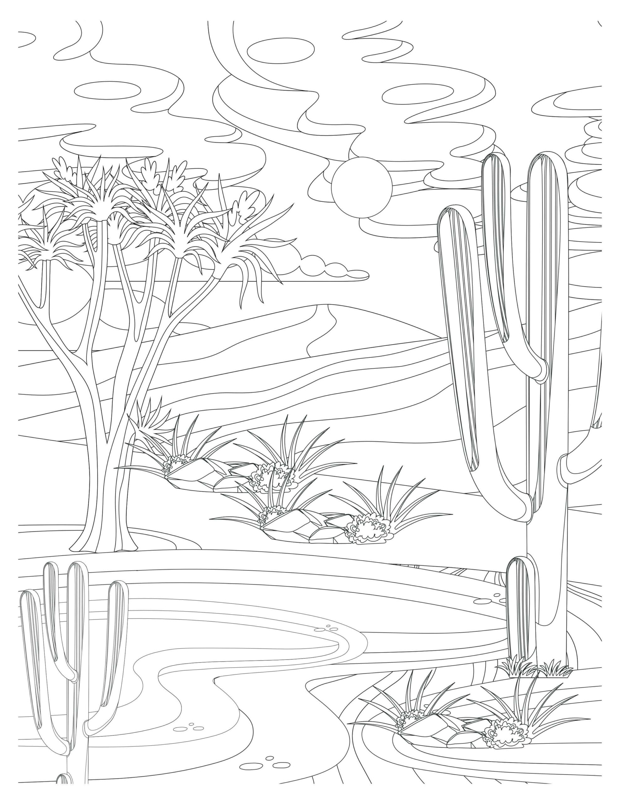 Sunset Coloring Pages For A Tranquil Escape