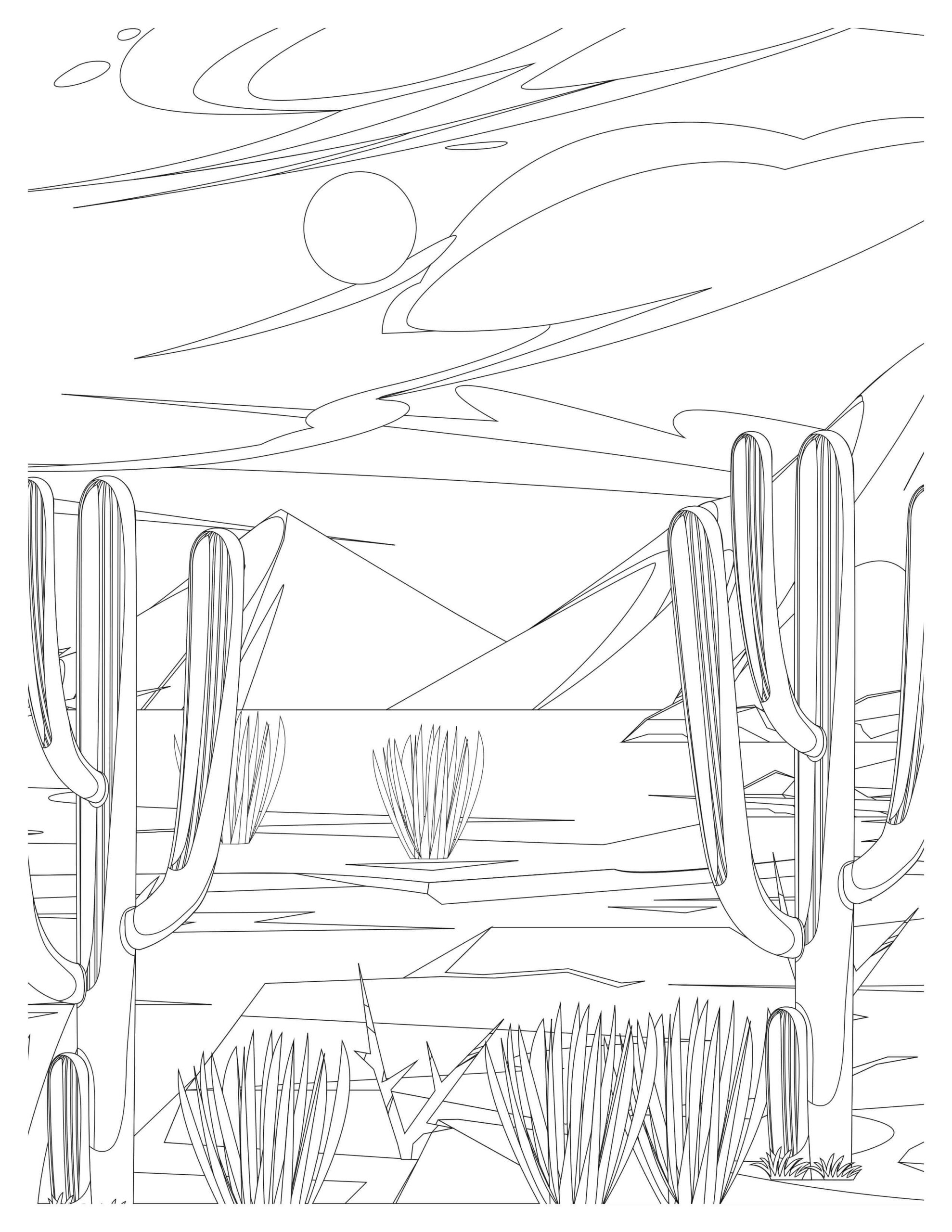 Sunset Coloring Pages For A Tranquil Escape