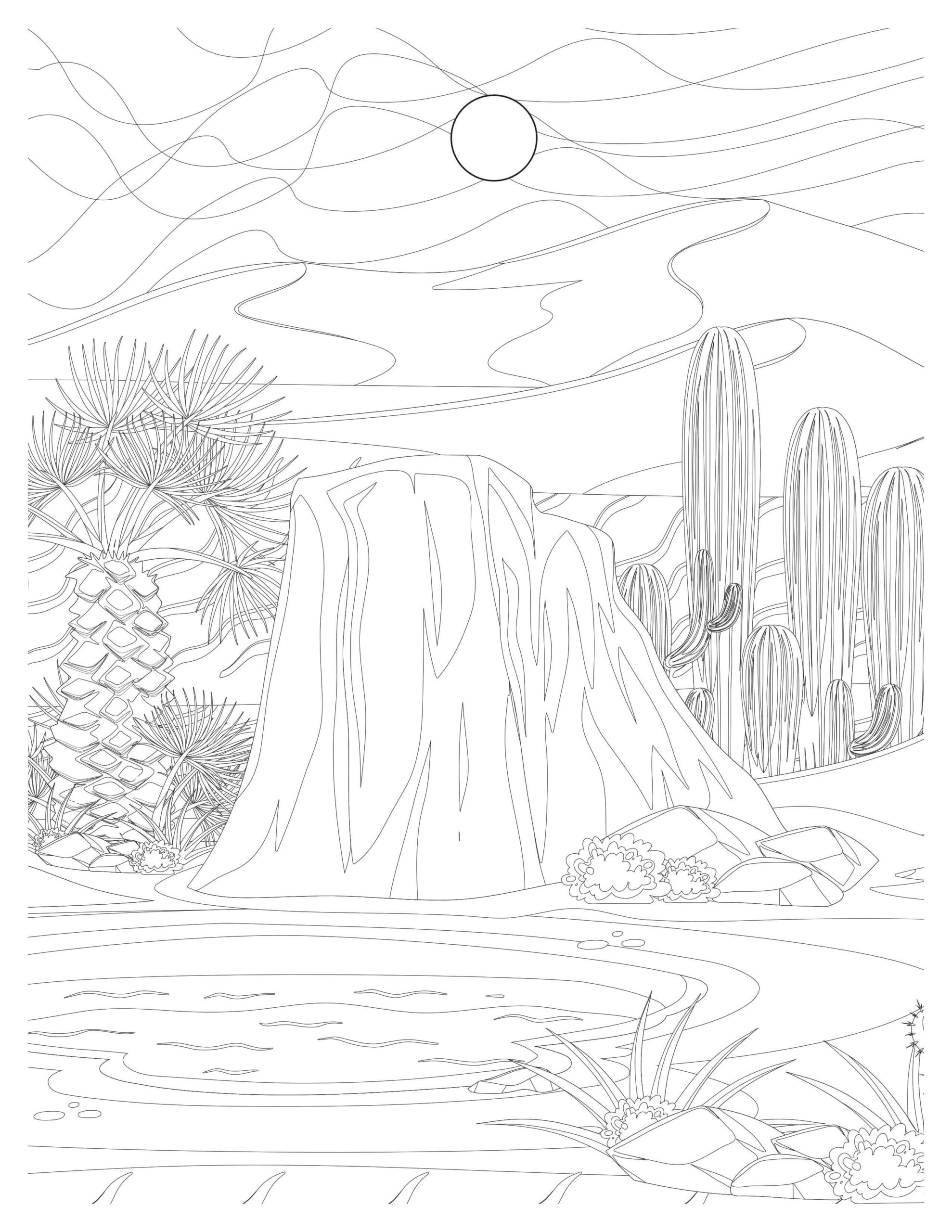 Sunset Coloring Pages For A Tranquil Escape