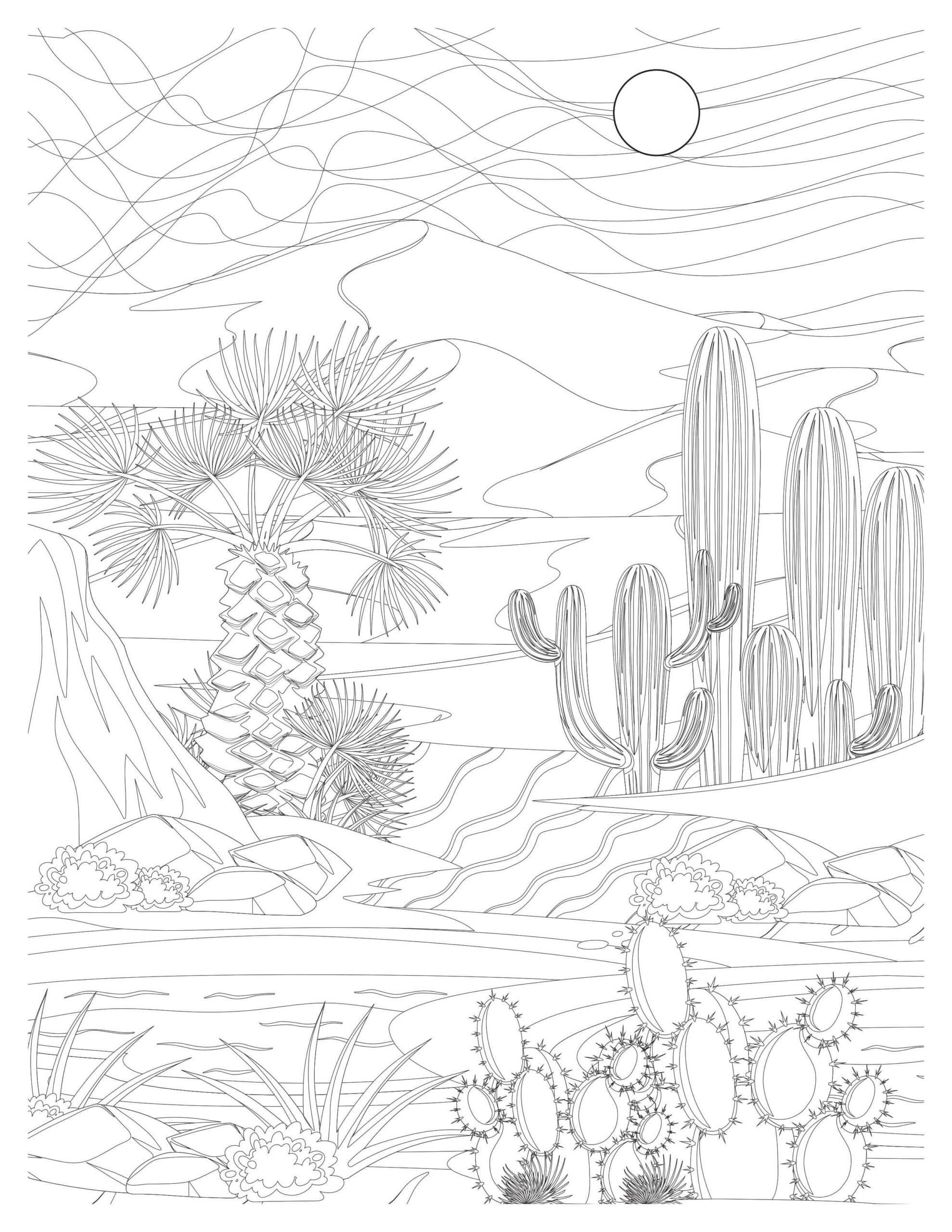 Sunset Coloring Pages For A Tranquil Escape
