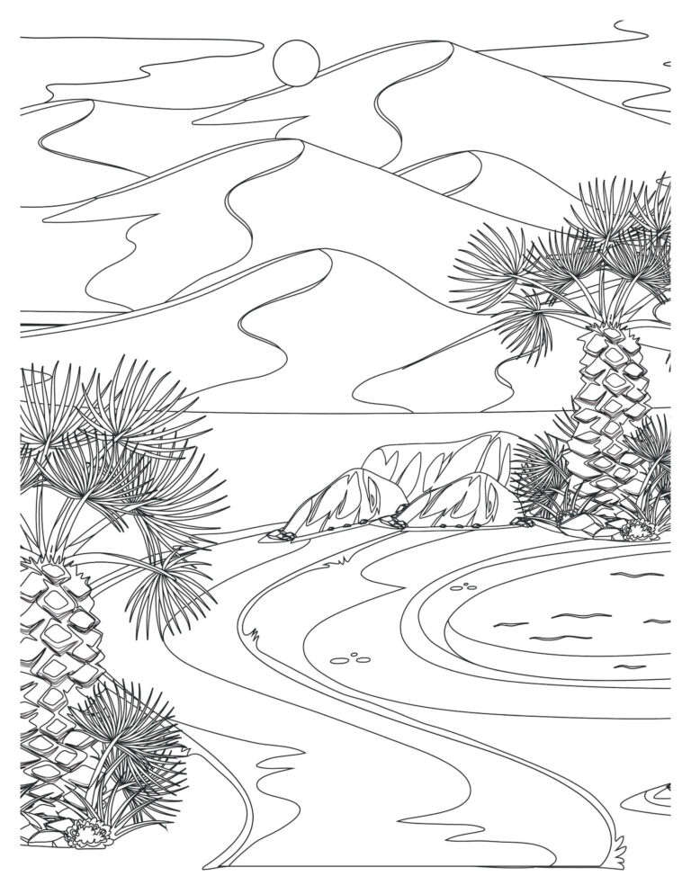 Sunset Coloring Pages For A Tranquil Escape