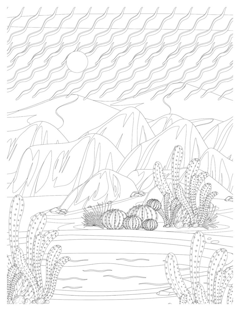 Sunset Coloring Pages For A Tranquil Escape