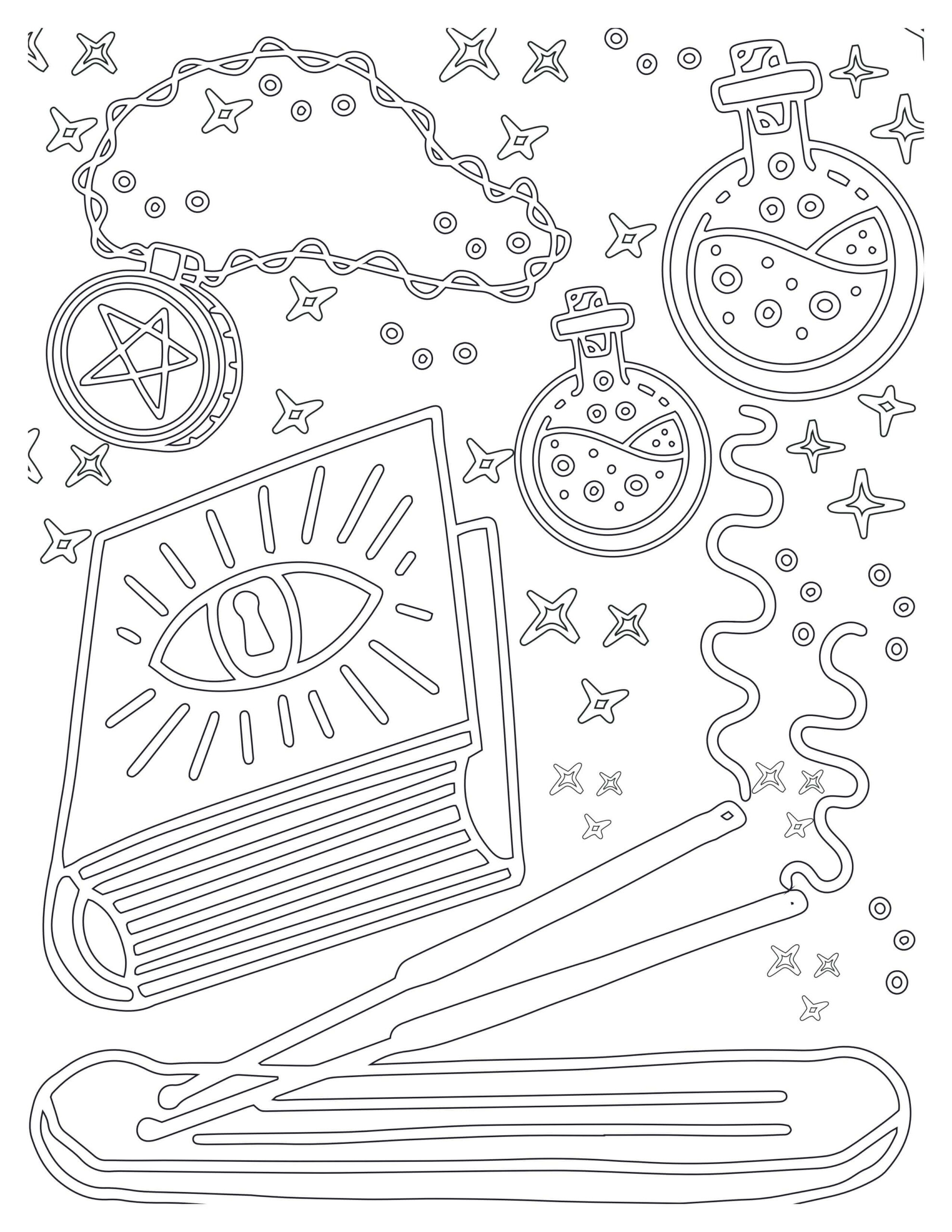 Mystical Enchantment Coloring Pages for Endless Inspiration