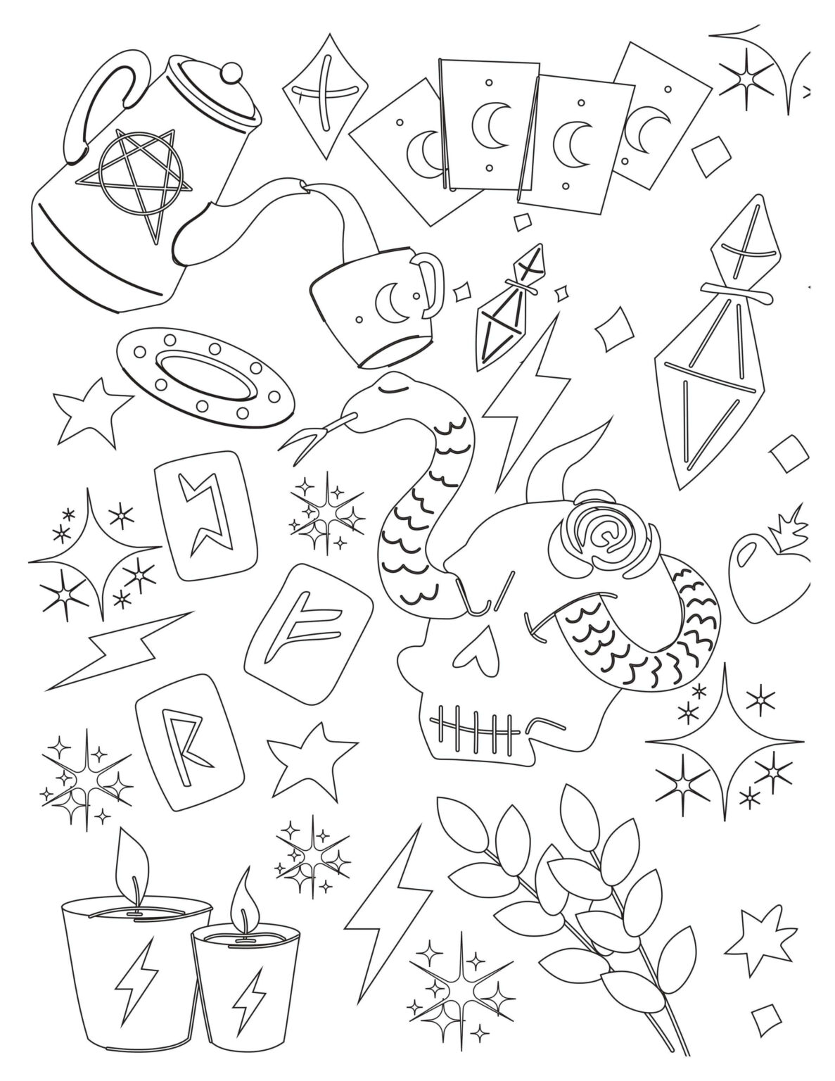 Mystical Enchantment Coloring Pages for Endless Inspiration