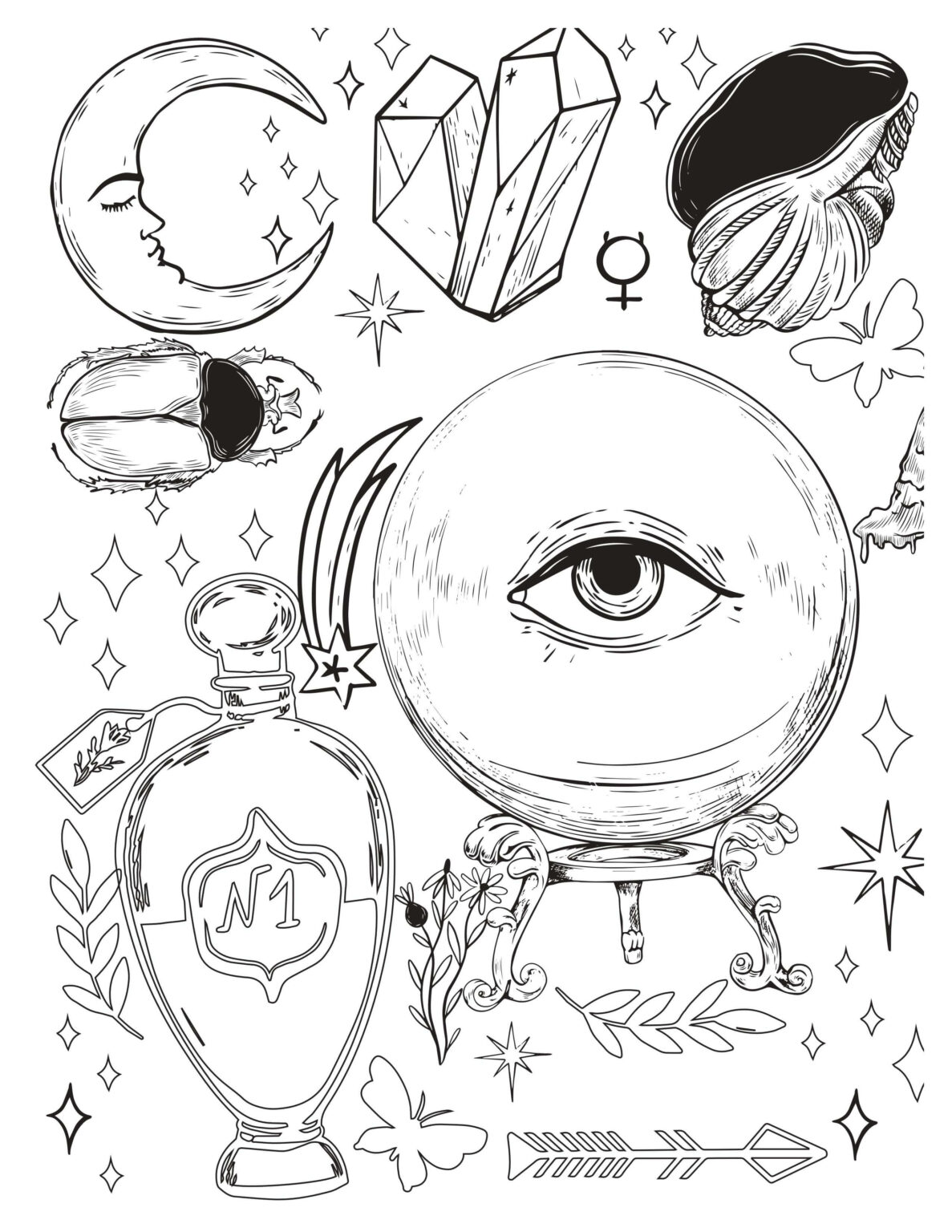 Mystical Enchantment Coloring Pages for Endless Inspiration