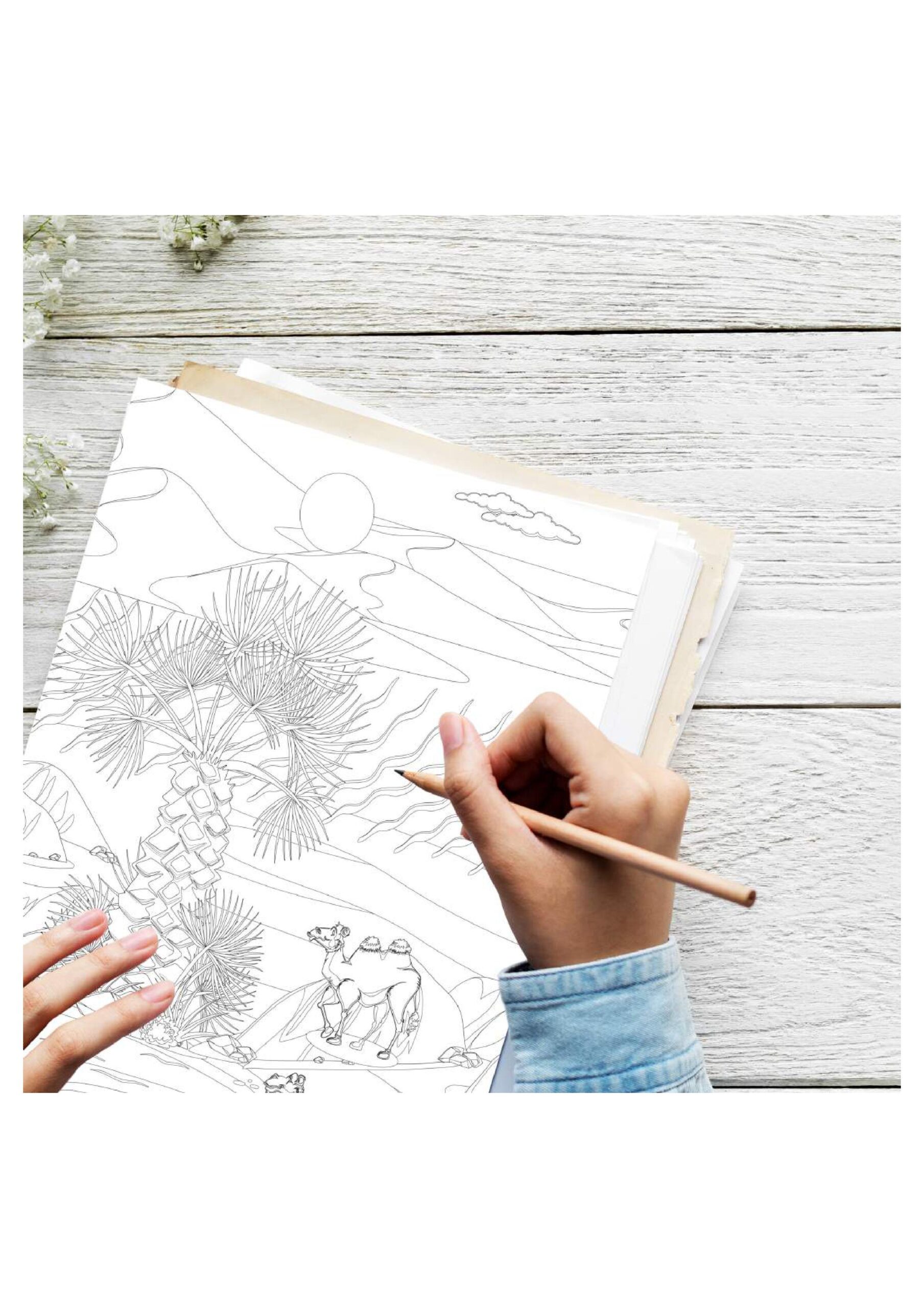 Sunset Coloring Pages for a Tranquil Escape