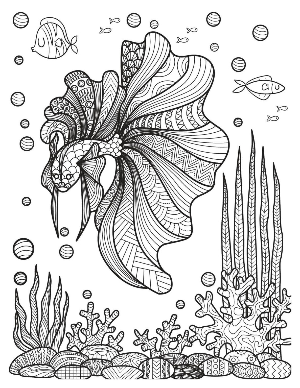 Deep Sea Coloring Pages | Explore Underwater Wonders