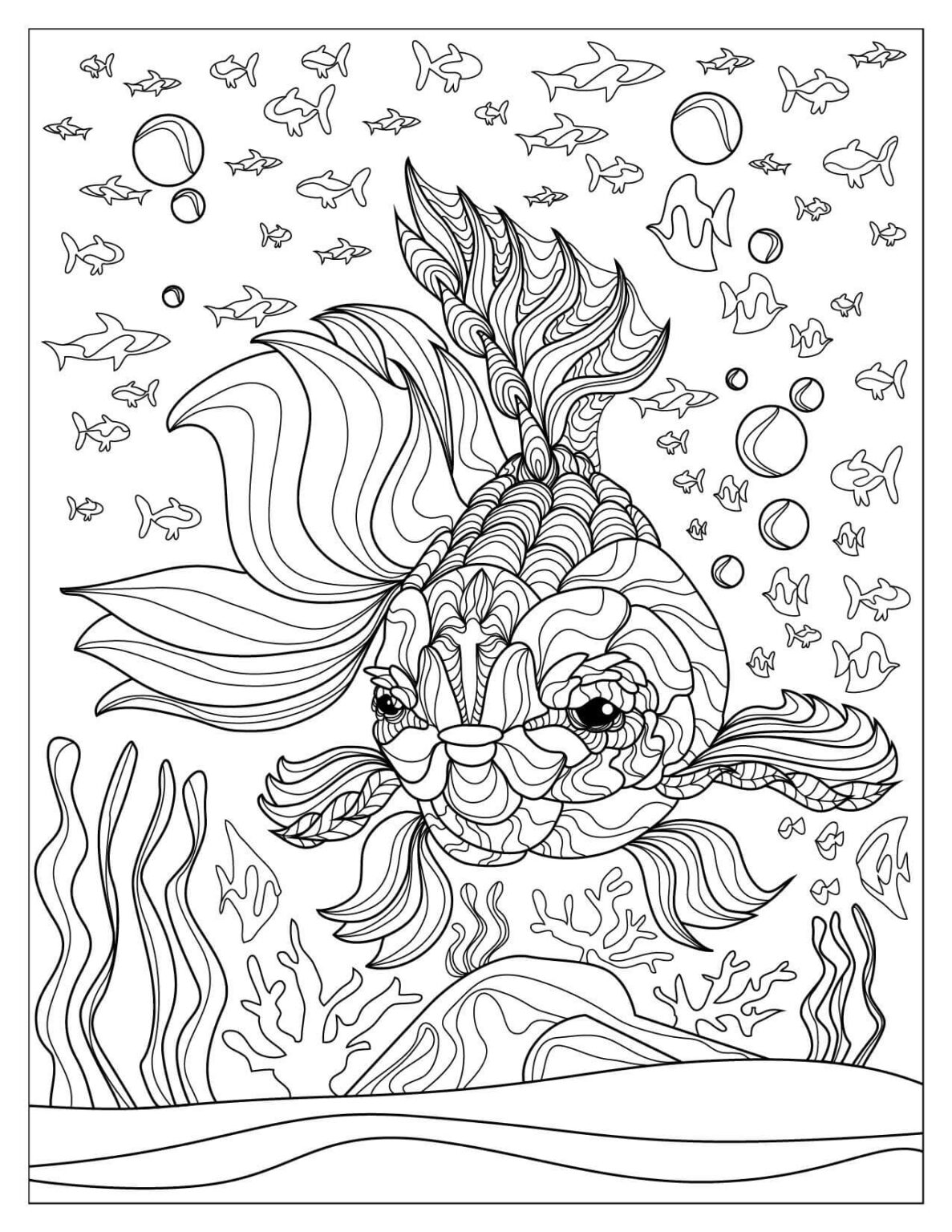 Deep Sea Coloring Pages | Explore Underwater Wonders