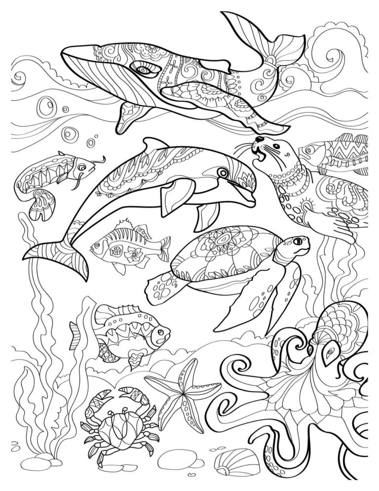 Deep Sea Coloring Pages | Explore Underwater Wonders