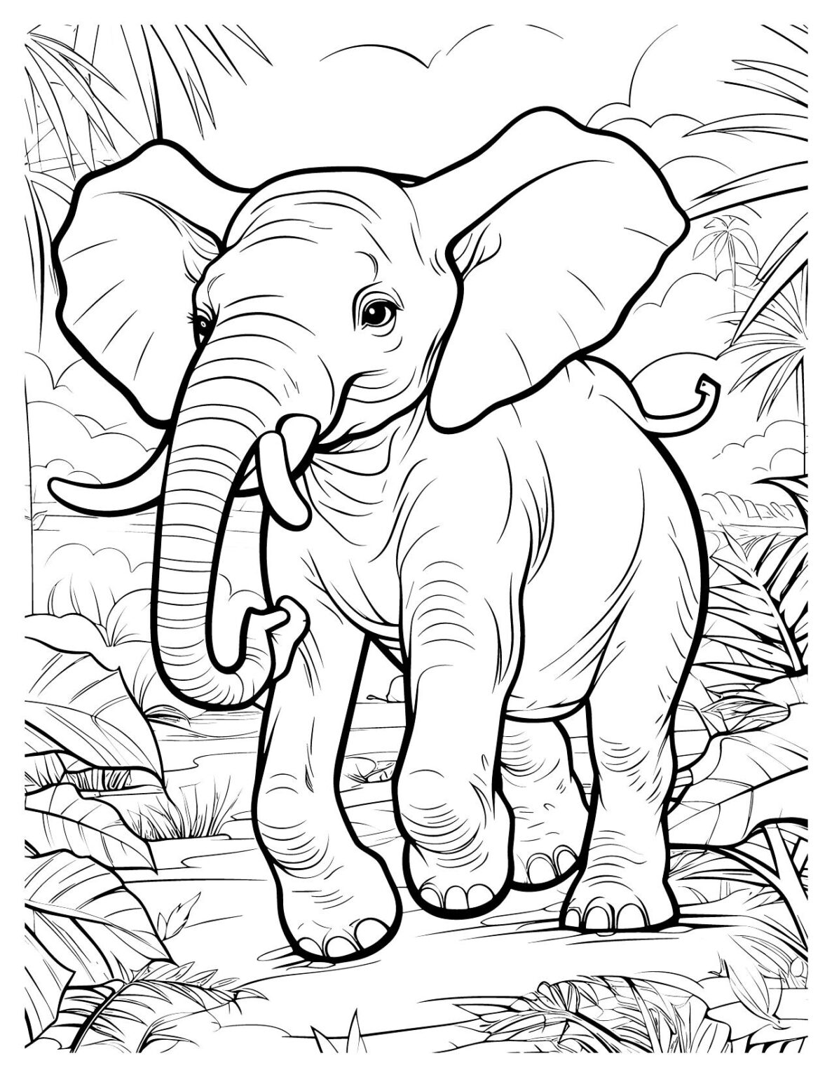 Wildlife Sanctuary Coloring Pages: Creative Fun