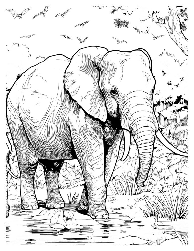 Wildlife Sanctuary Coloring Pages: Creative Fun