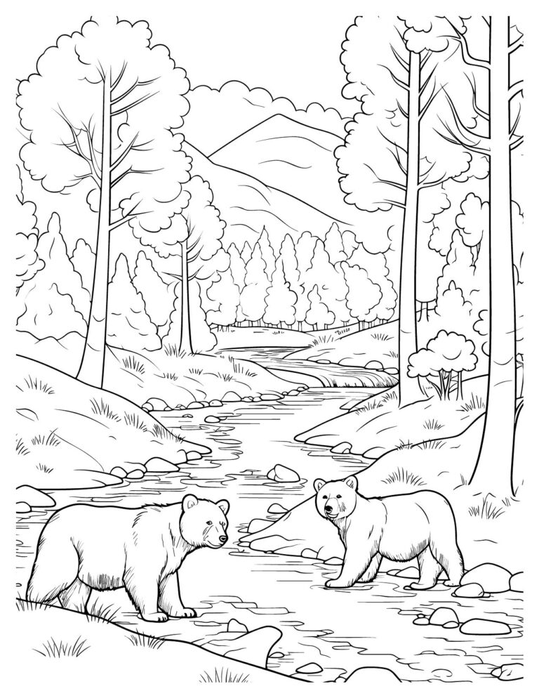 Wildlife Sanctuary Coloring Pages: Creative Fun