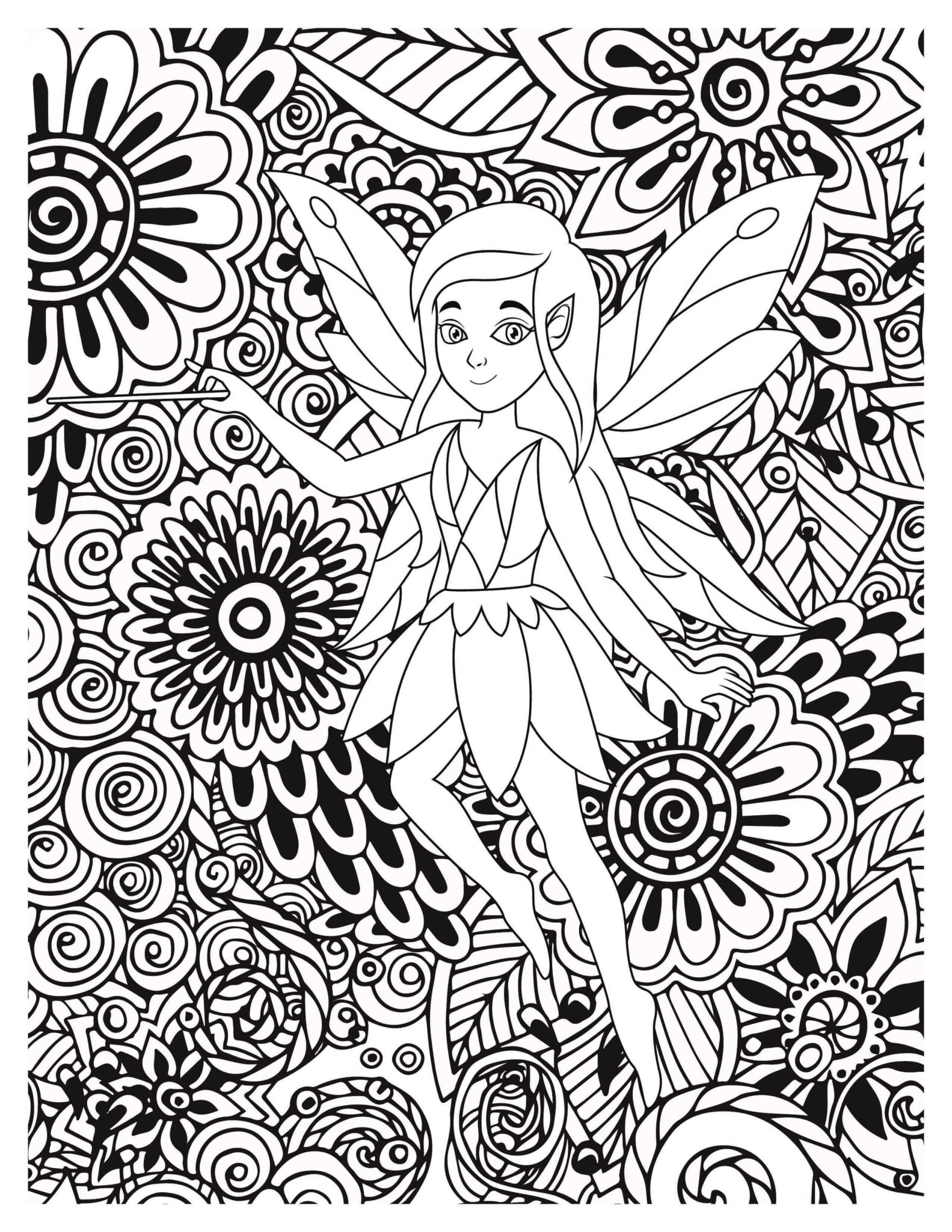 Fairy Garden Coloring Pages: Enchanting Designs