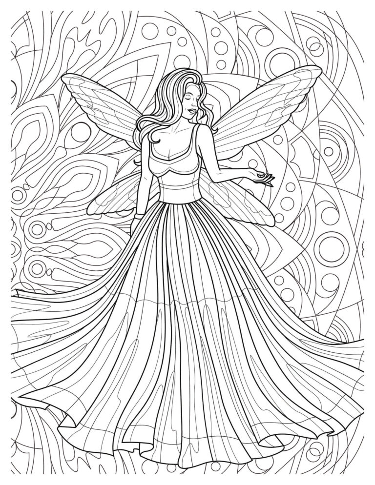 Fairy Garden Coloring Pages: Enchanting Designs