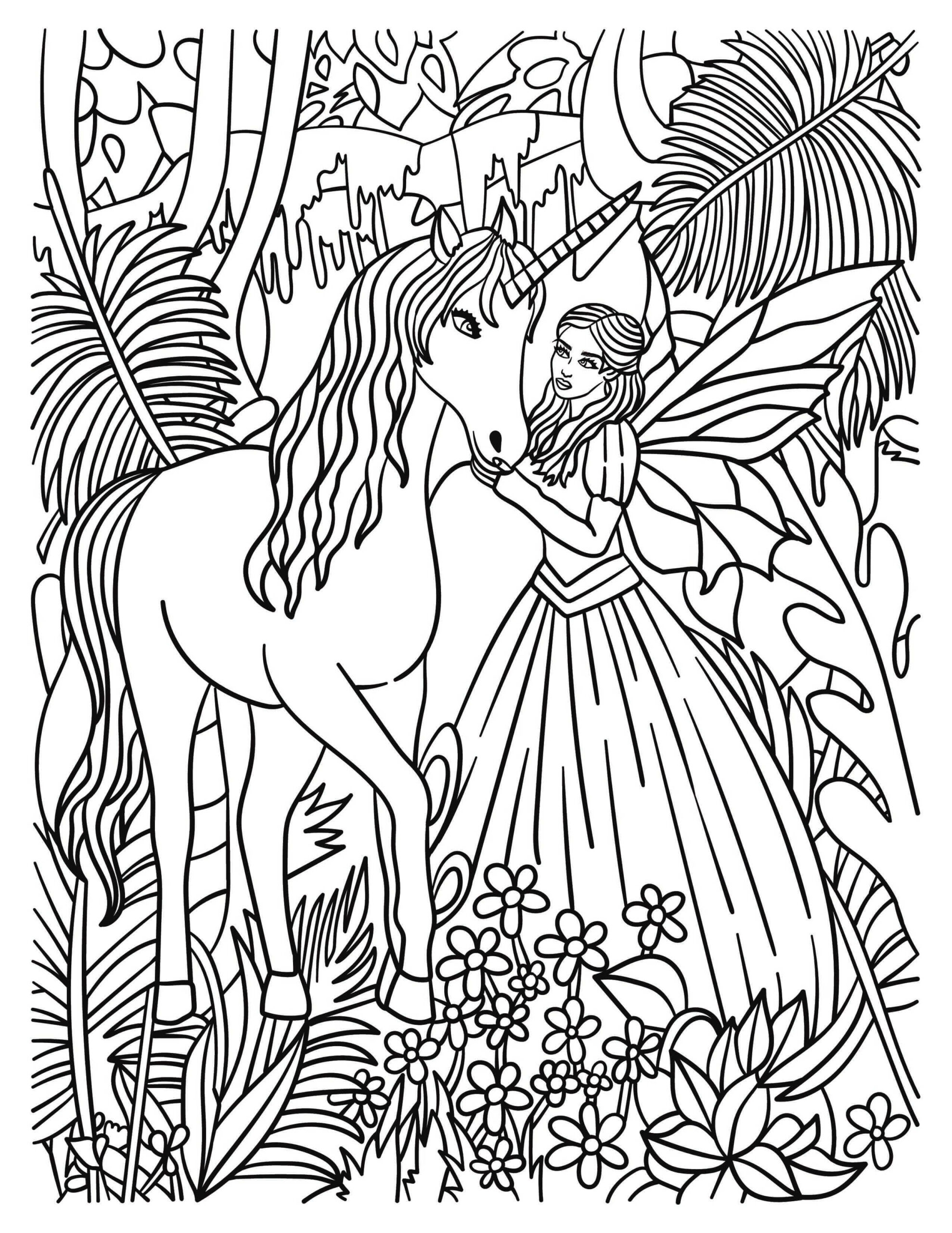 Fairy Garden Coloring Pages: Enchanting Designs
