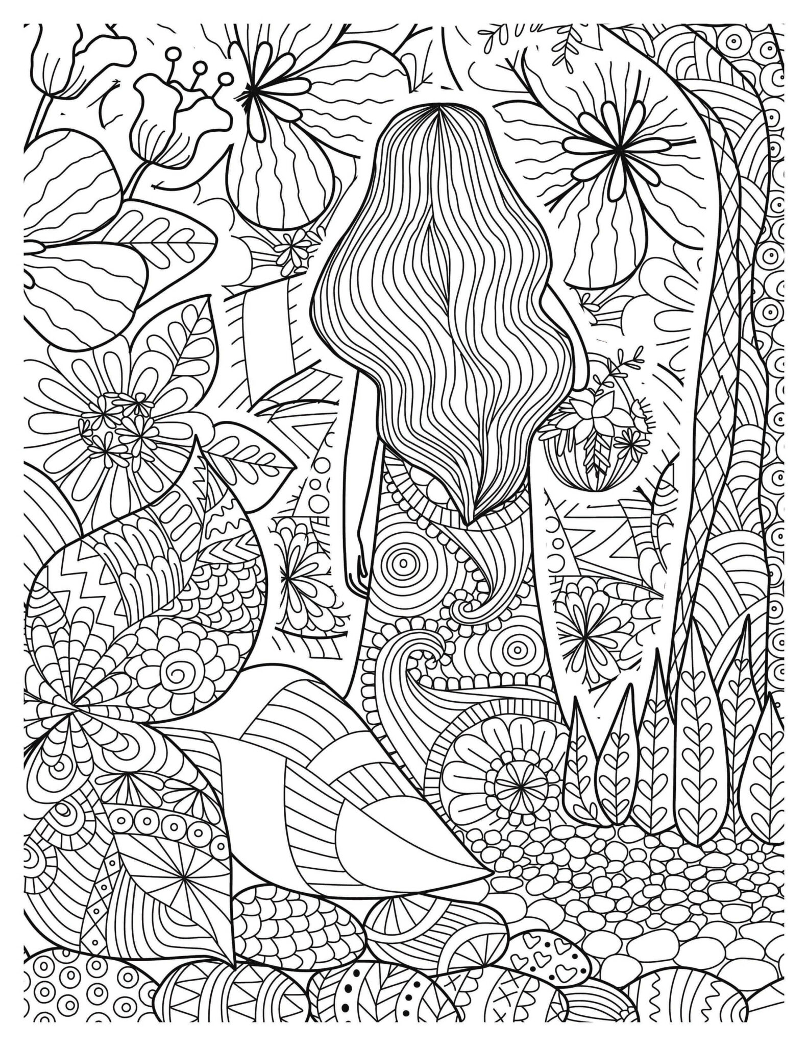 Fairy Garden Coloring Pages: Enchanting Designs