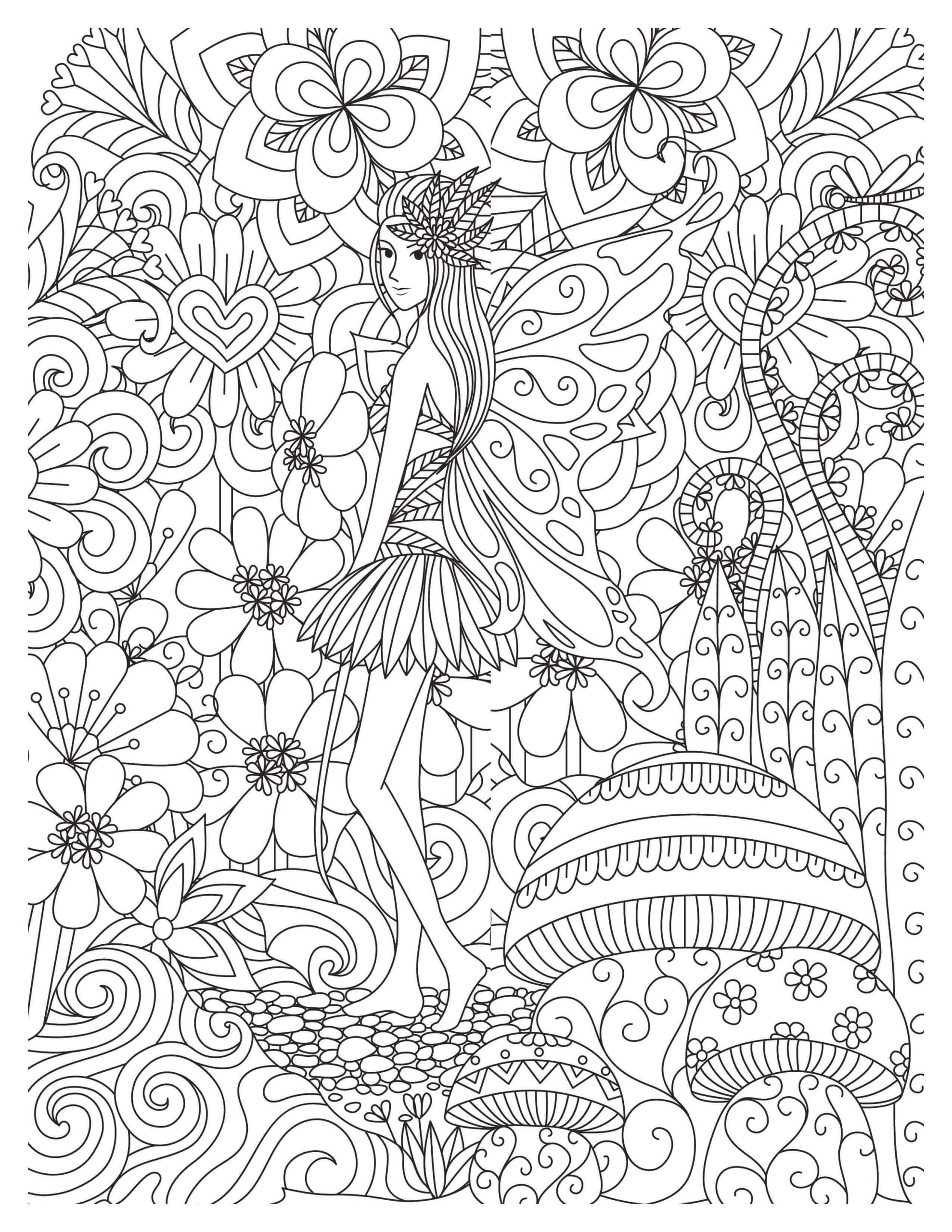 Fairy Garden Coloring Pages: Enchanting Designs