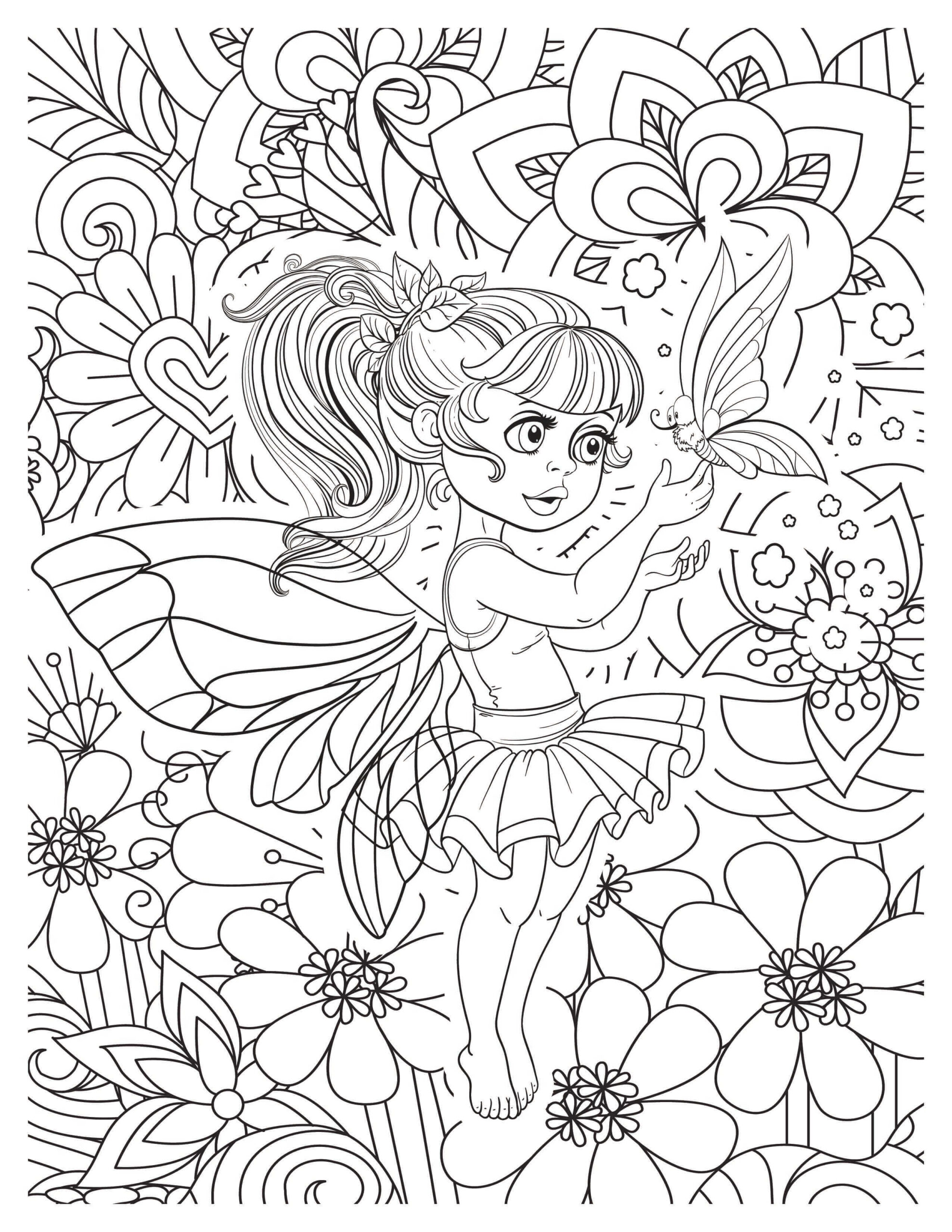 Fairy Garden Coloring Pages: Enchanting Designs
