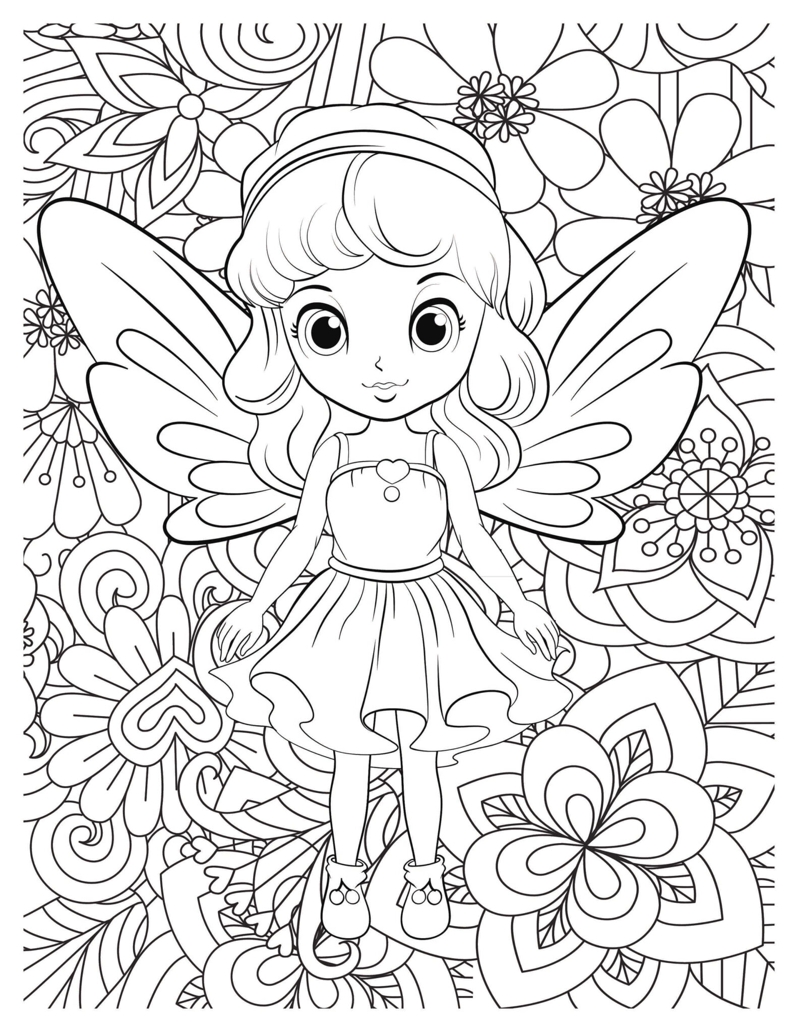 Fairy Garden Coloring Pages: Enchanting Designs
