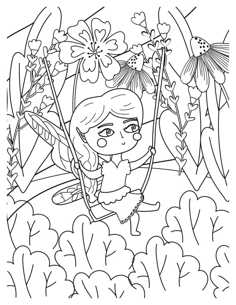 Fairy Garden Coloring Pages: Enchanting Designs