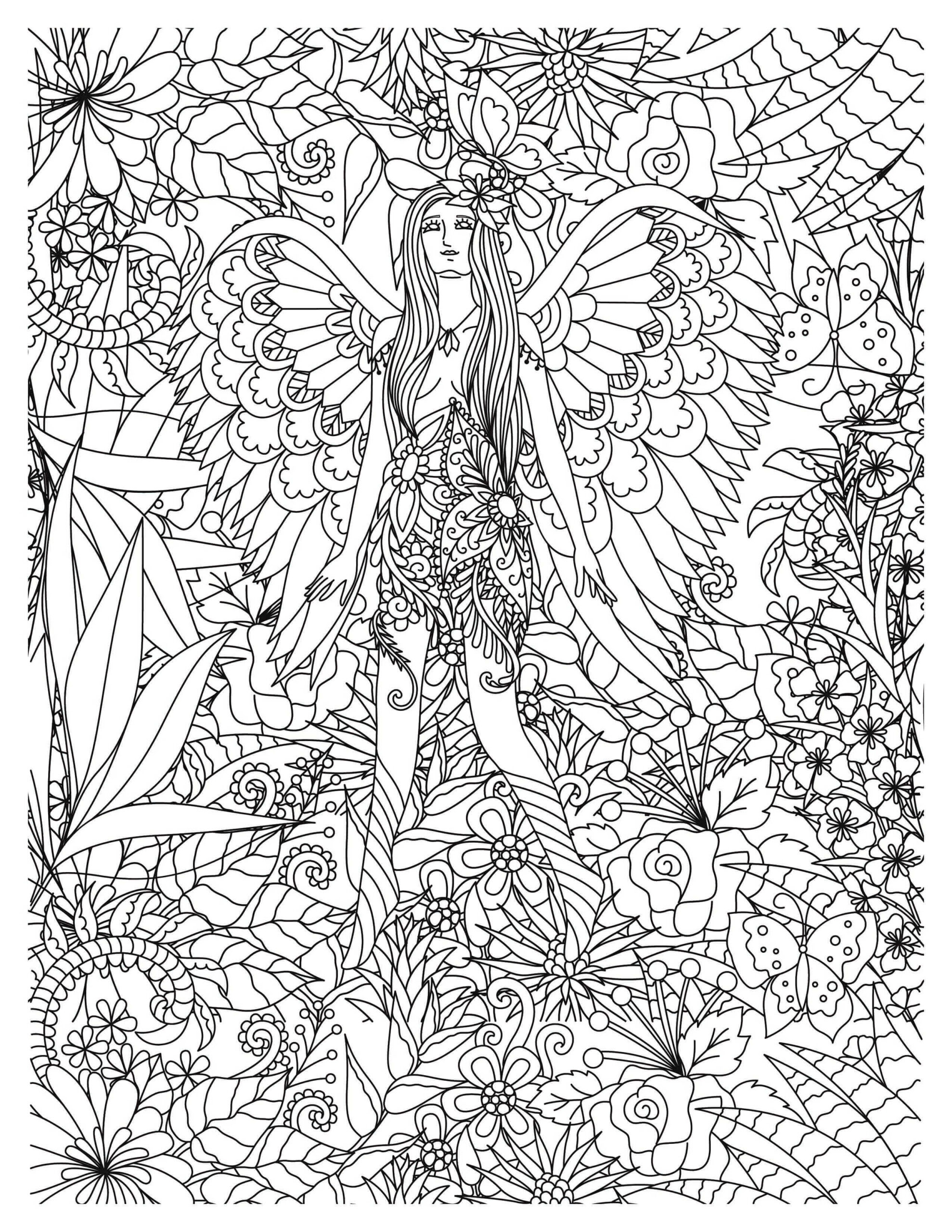 Fairy Garden Coloring Pages: Enchanting Designs