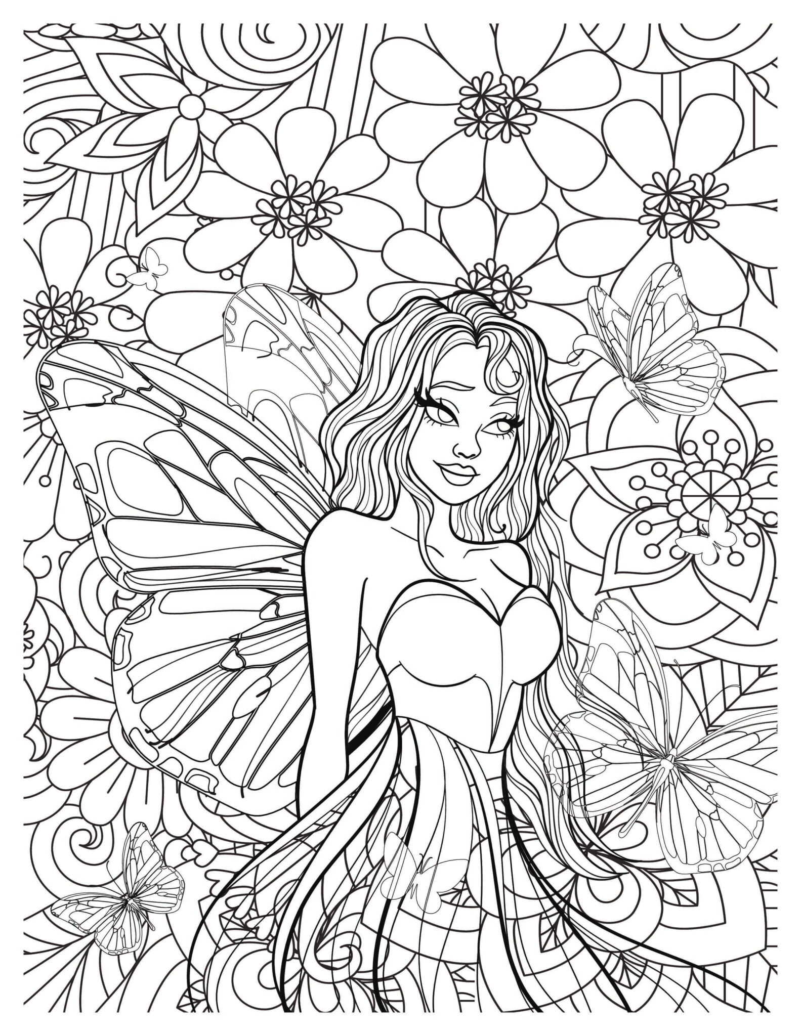 Fairy Garden Coloring Pages: Enchanting Designs
