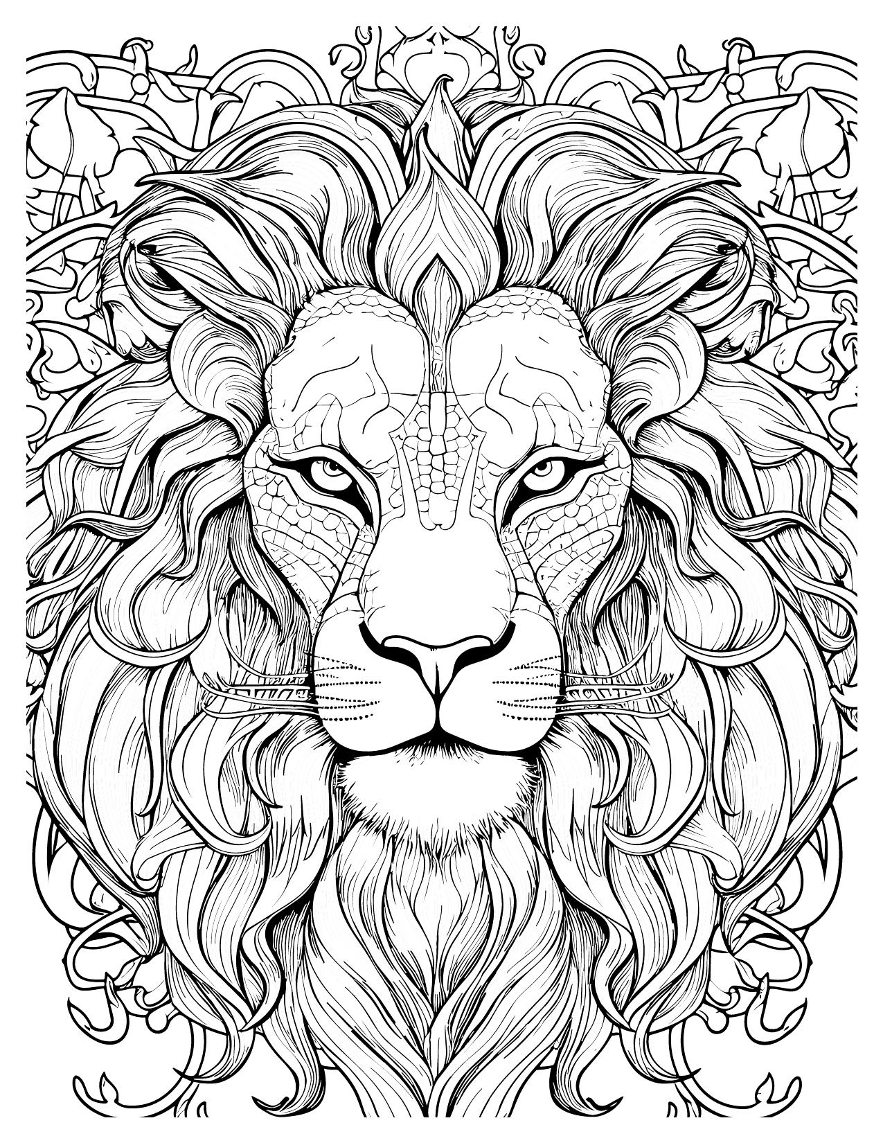 Majestic Lion Coloring Pages: Explore Wild Creativity
