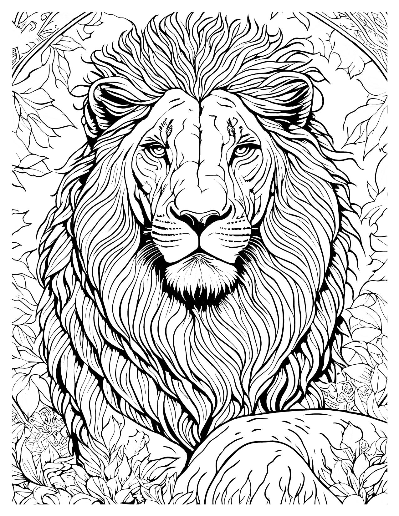Majestic Lion Coloring Pages: Explore Wild Creativity