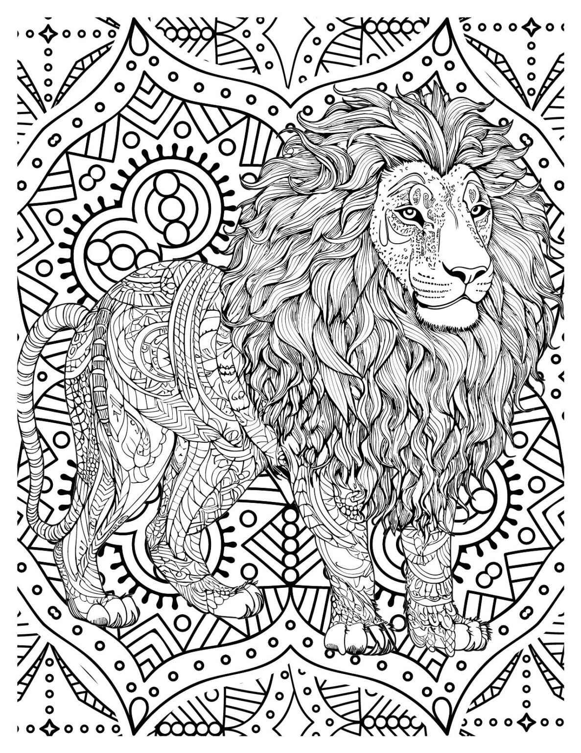 Majestic Lion Coloring Pages: Explore Wild Creativity
