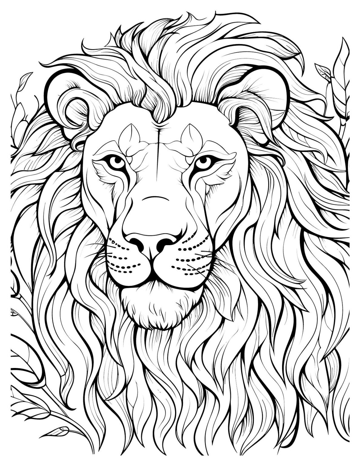 Majestic Lion Coloring Pages: Explore Wild Creativity