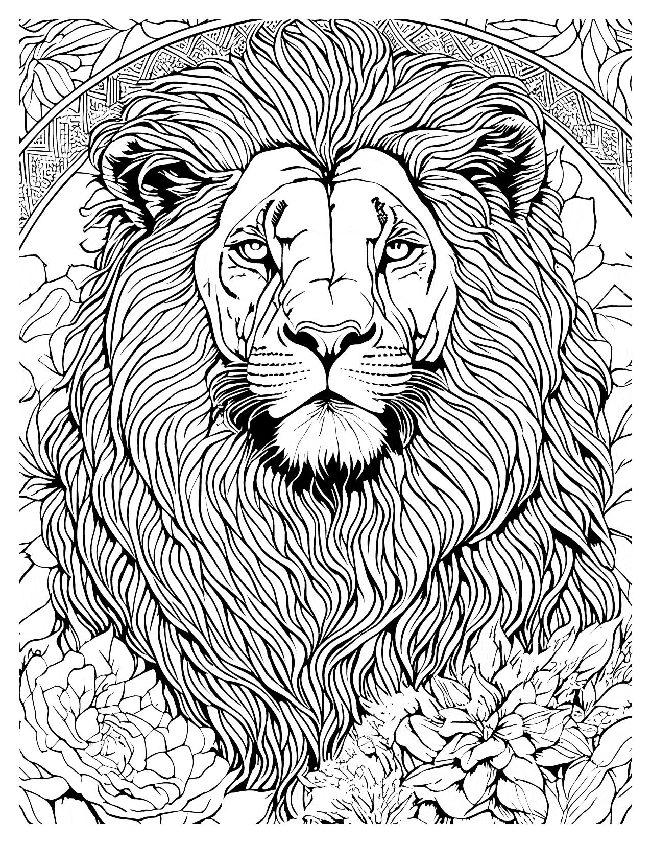 Majestic Lion Coloring Pages: Explore Wild Creativity