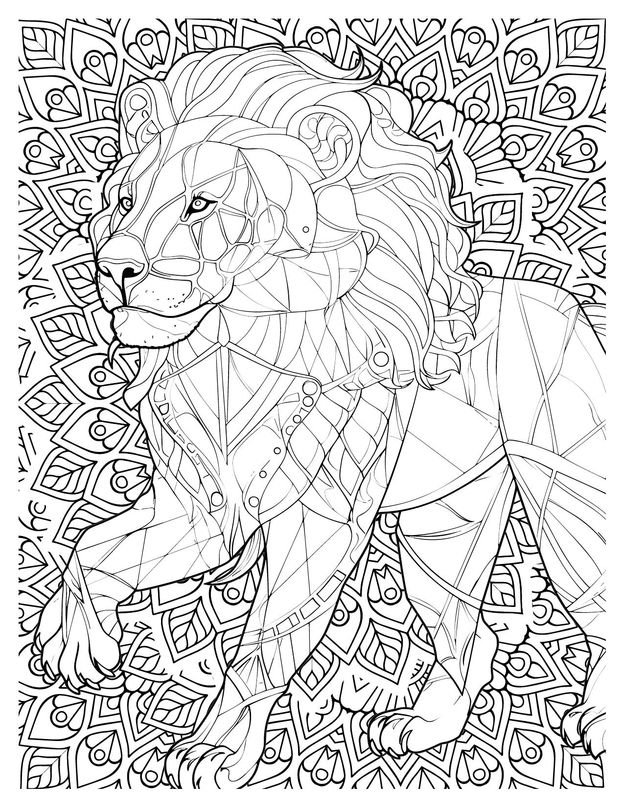 Majestic Lion Coloring Pages: Explore Wild Creativity