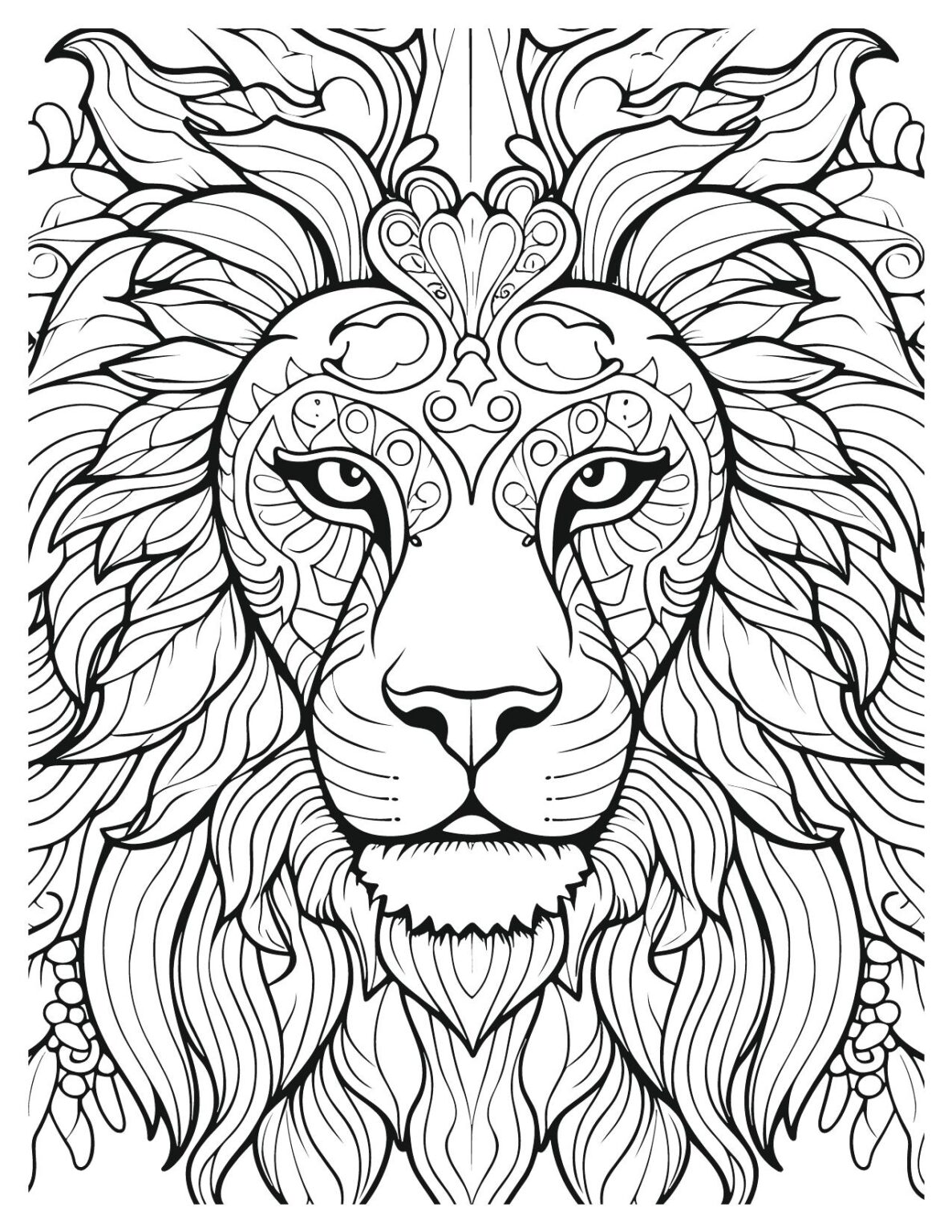 Majestic Lion Coloring Pages: Explore Wild Creativity