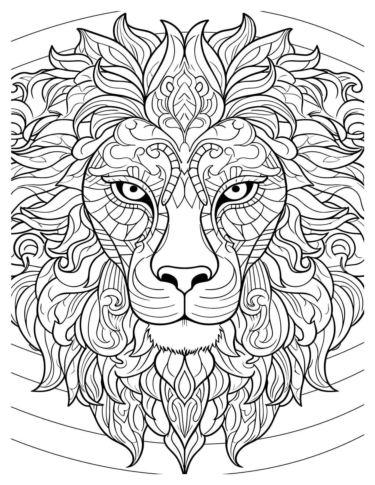 Majestic Lion Coloring Pages: Explore Wild Creativity