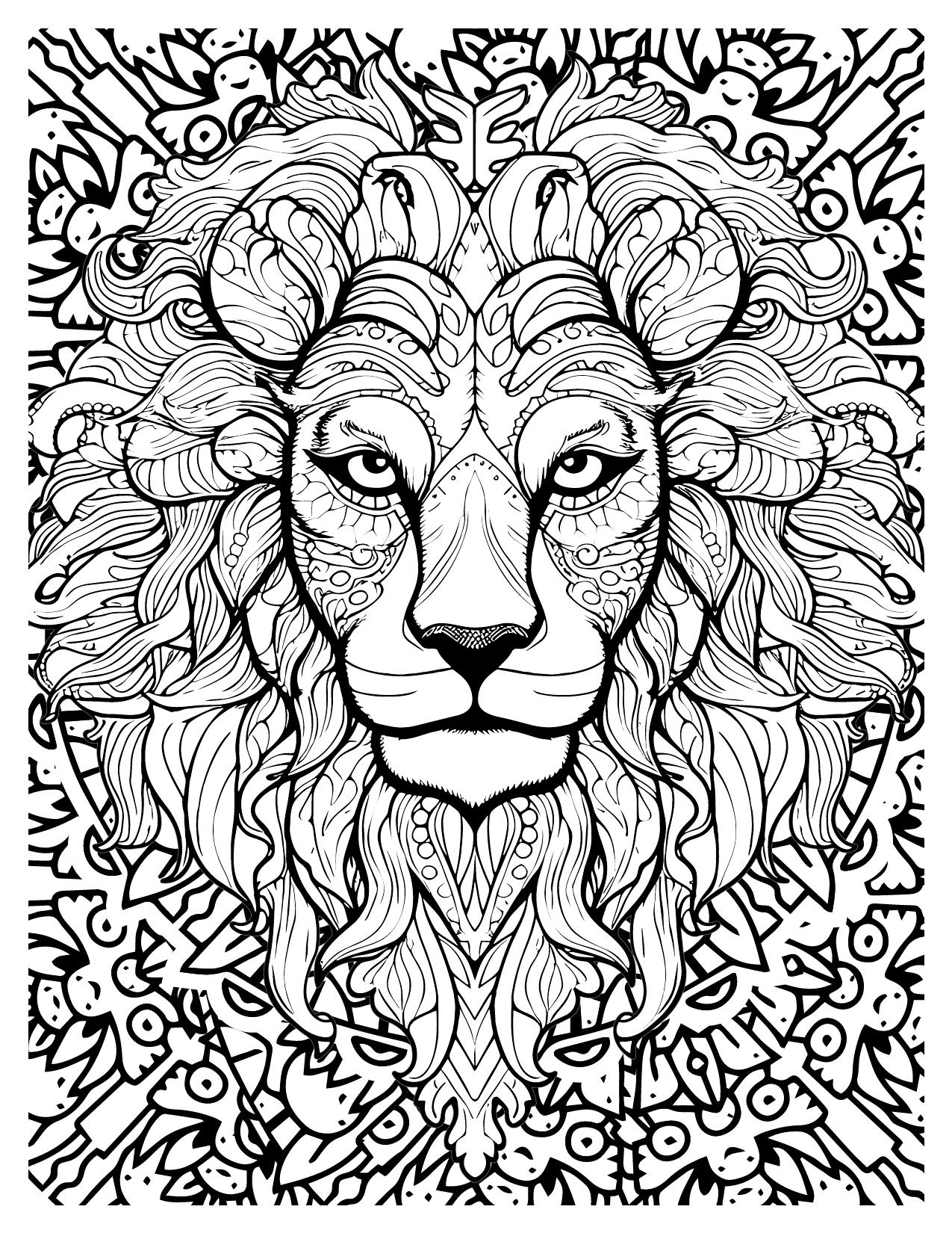 Majestic Lion Coloring Pages: Explore Wild Creativity