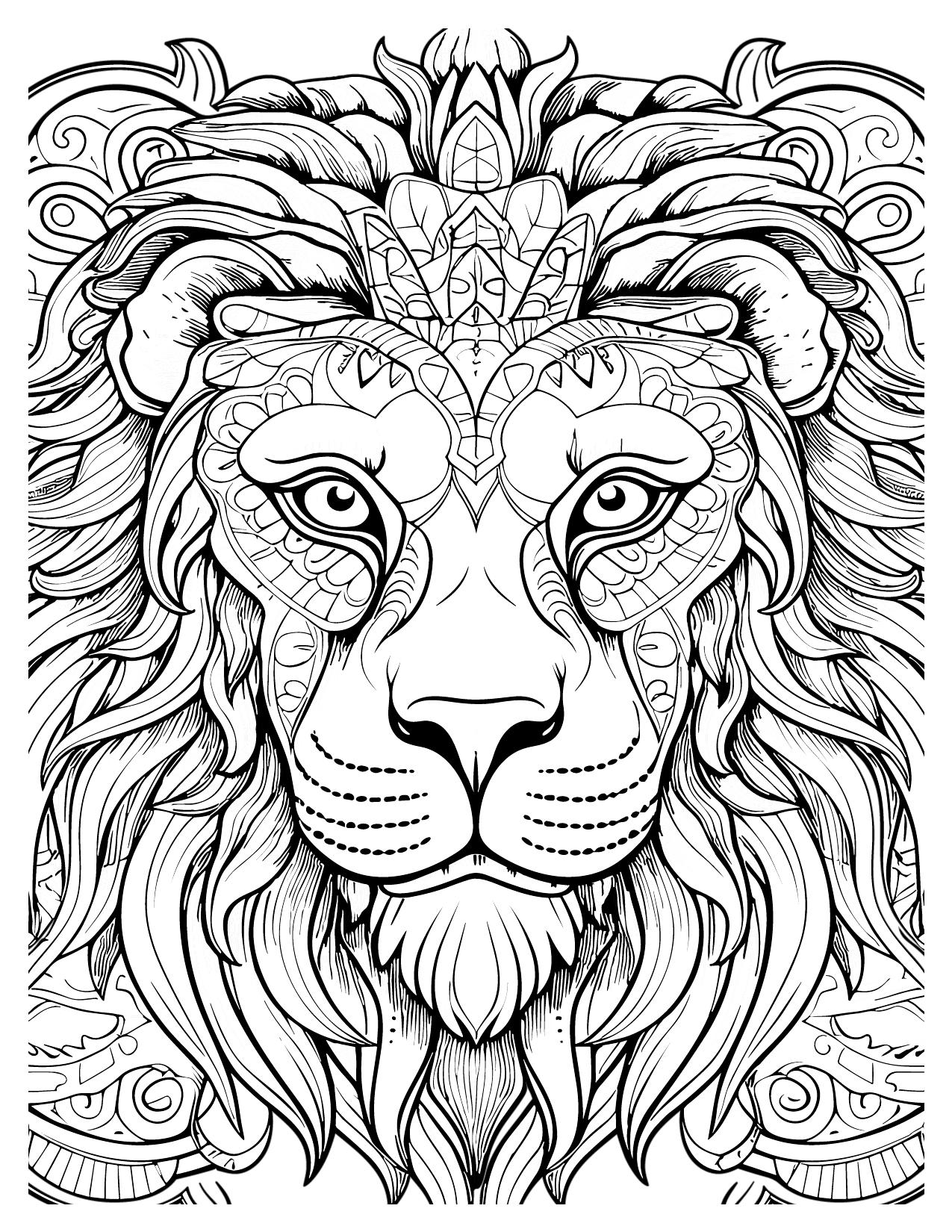 Majestic Lion Coloring Pages: Explore Wild Creativity
