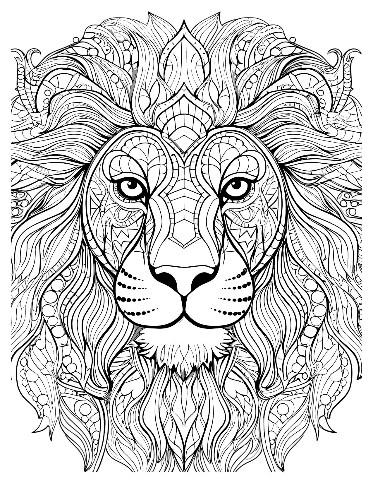 Majestic Lion Coloring Pages: Explore Wild Creativity