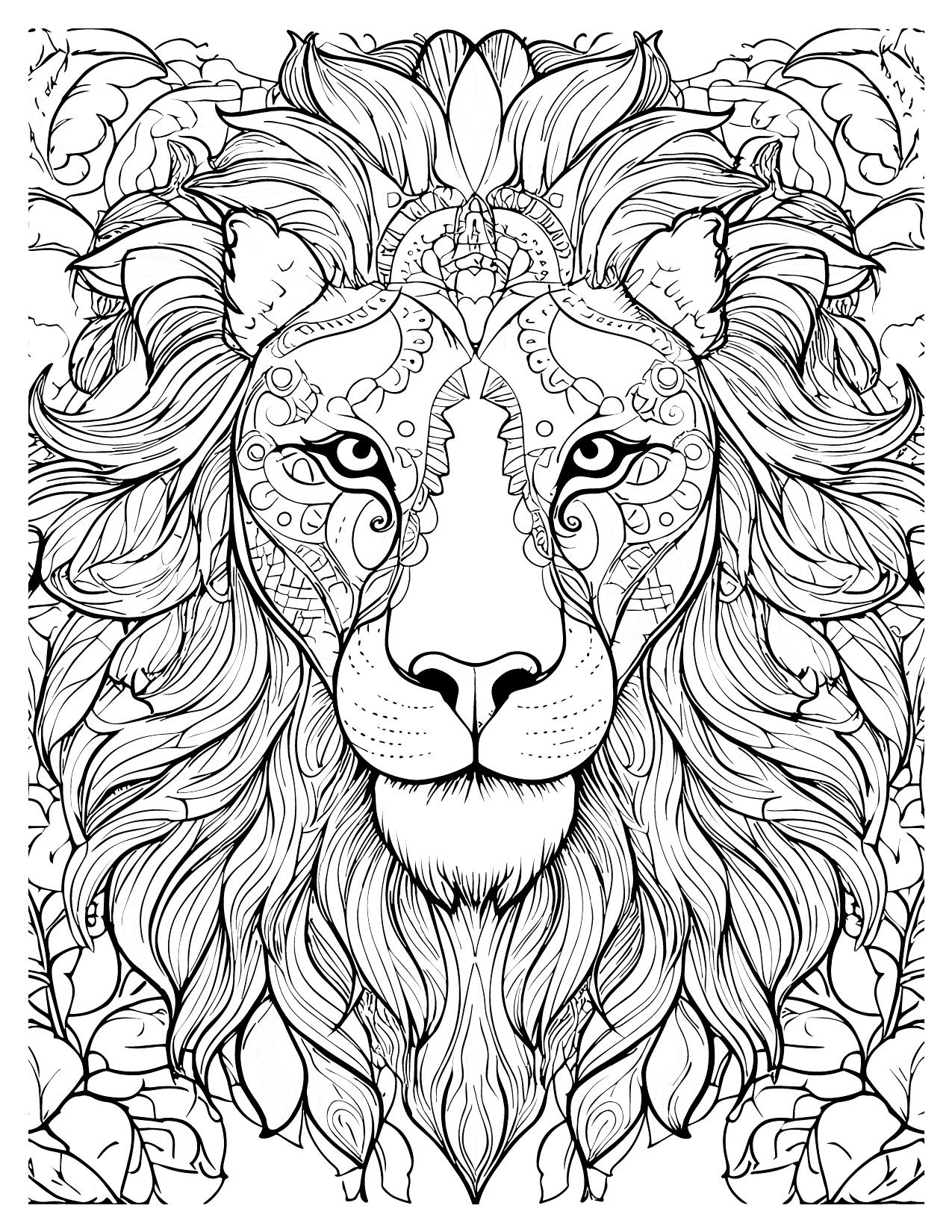 Majestic Lion Coloring Pages: Explore Wild Creativity