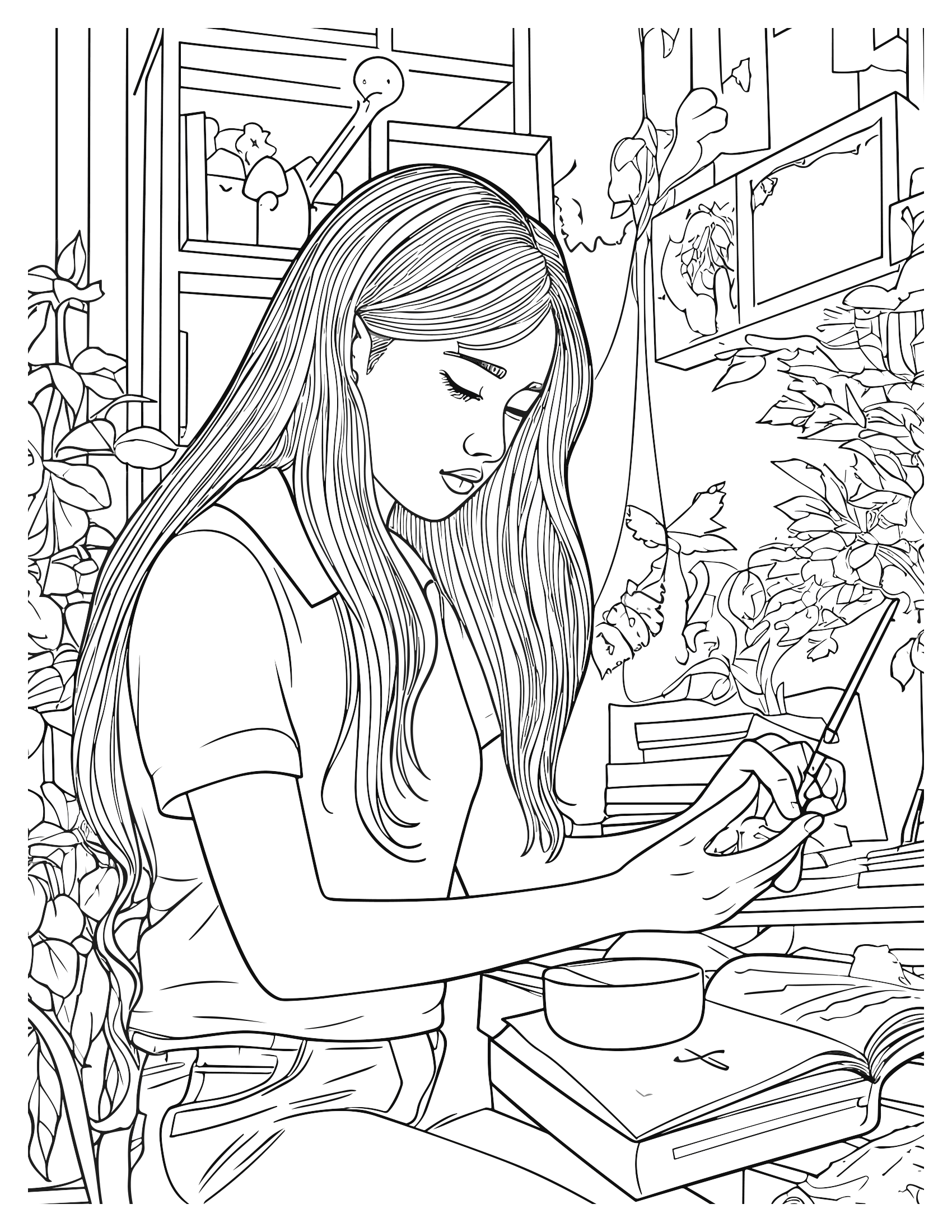 Girl Power Coloring Pages: Dive into Strength & Creativity
